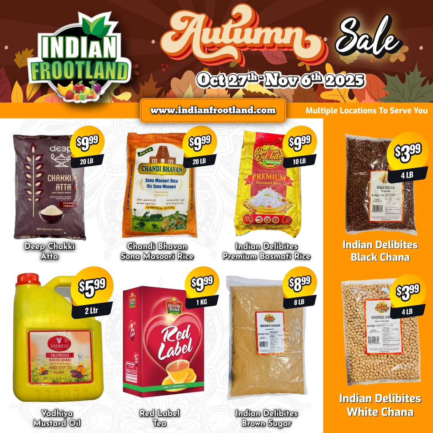 Indian Frootland Flyer October 27 to November 6