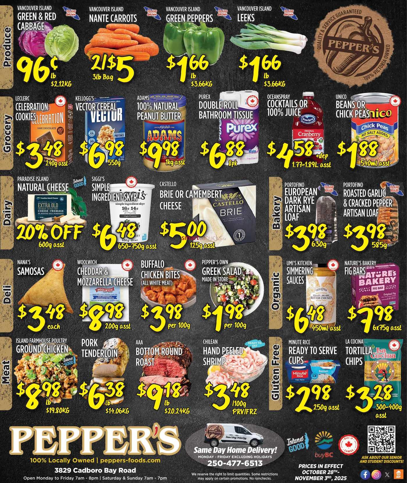 Pepper's Foods Flyer October 28 to November 3