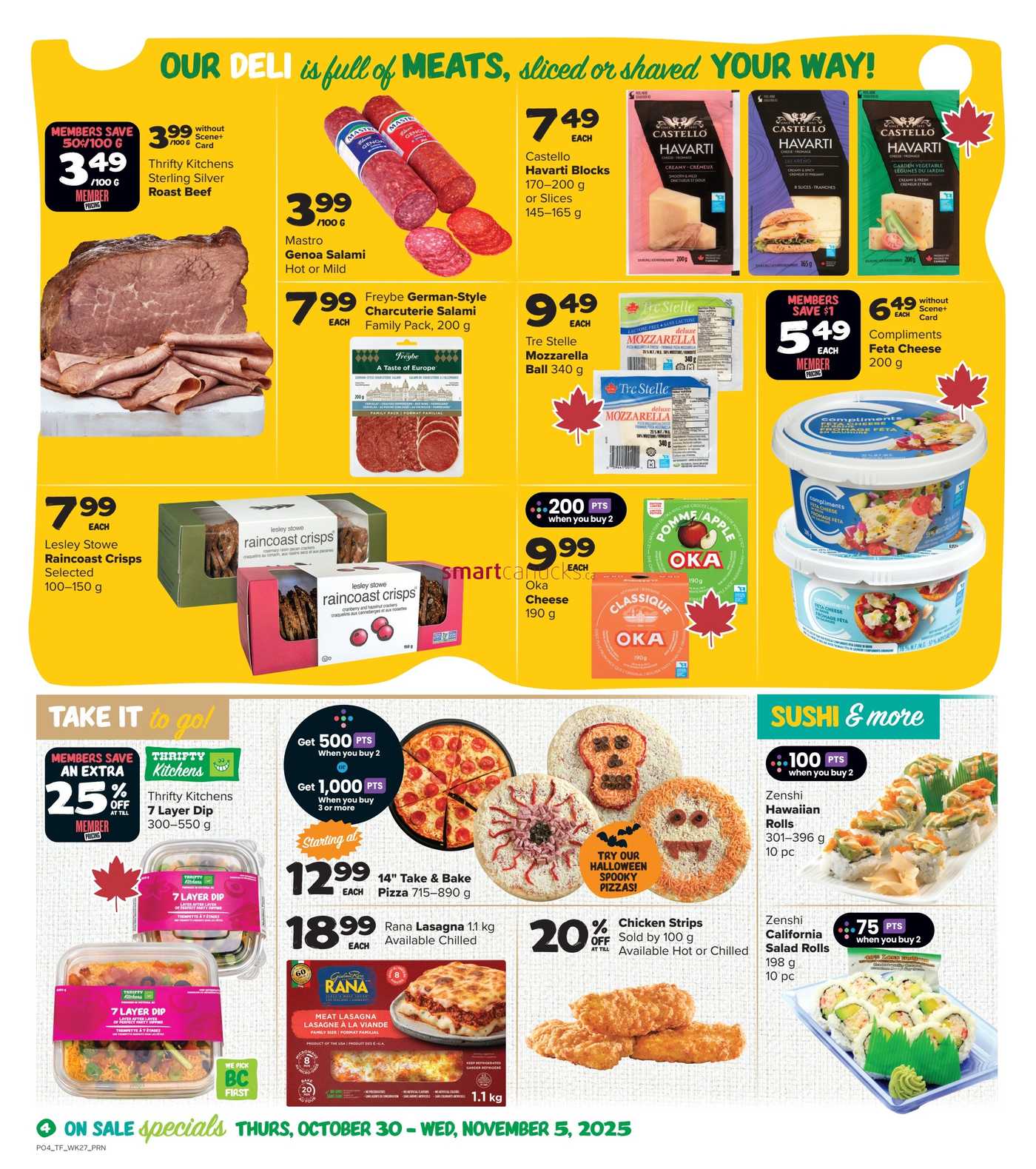 Thrifty Foods Flyer October 30 to November 5