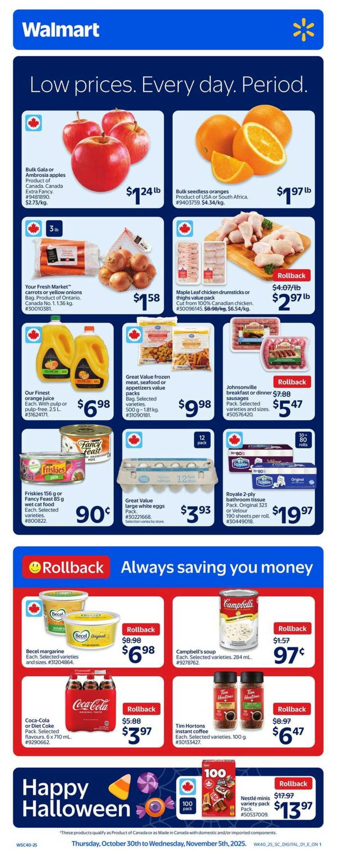 Walmart (ON) Flyer October 30 to November 5