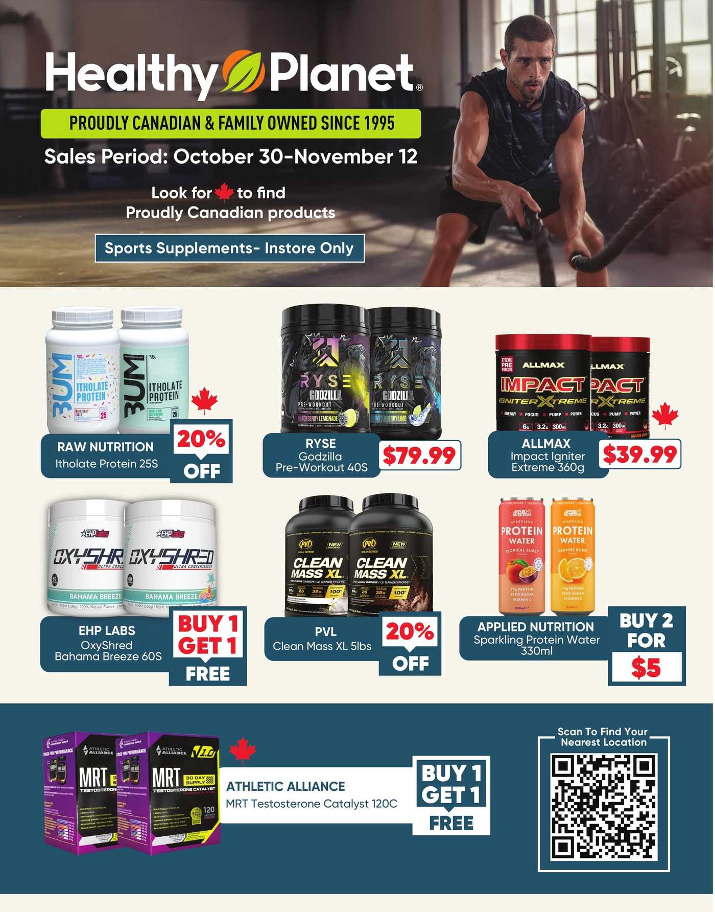 Healthy Planet Flyer October 30 to November 12
