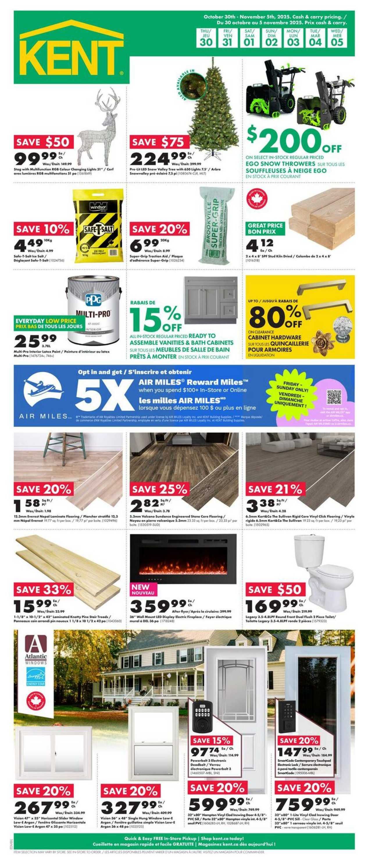 Kent Building Supplies Flyer October 30 to November 5