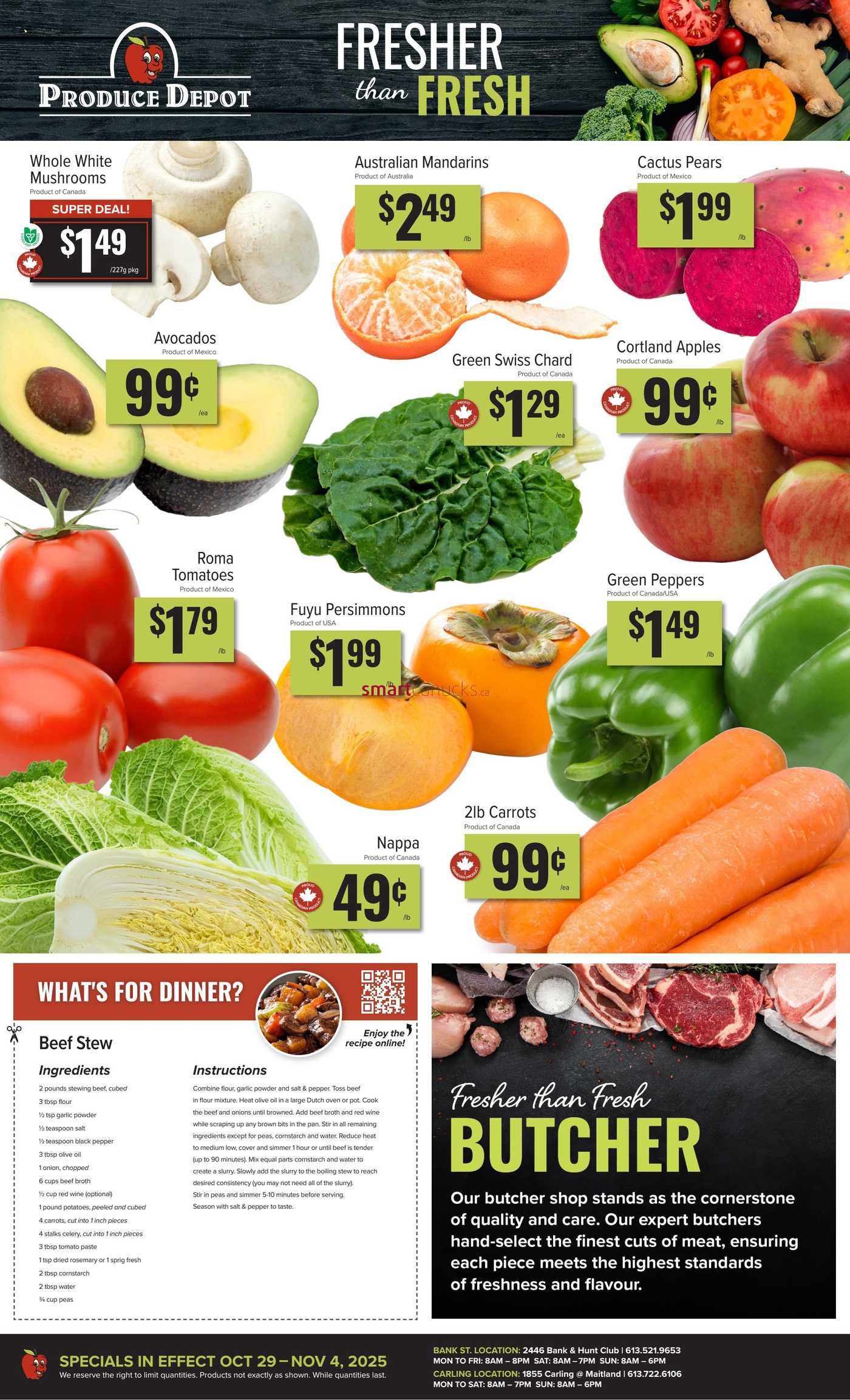 Produce Depot Flyer October 29 to November 4