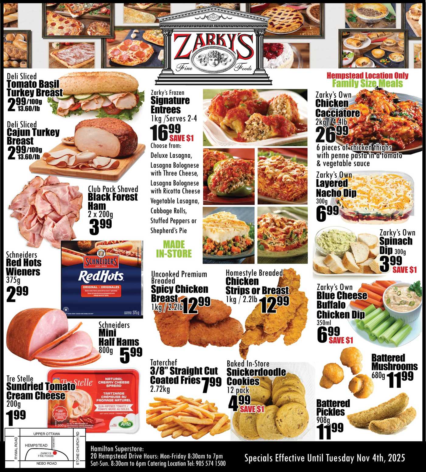 Zarky's Flyer October 29 to November 4