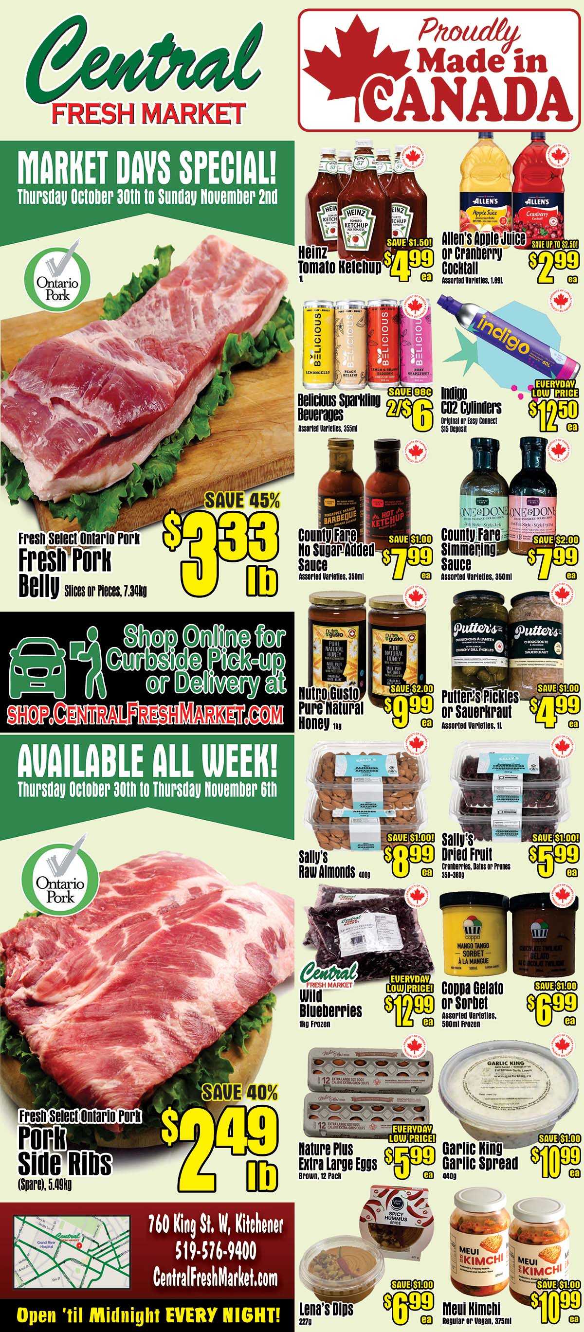 Central Fresh Market Flyer October 30 to November 6