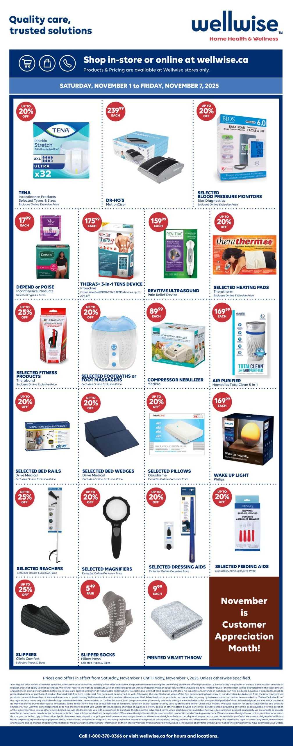 Wellwise By Shoppers Flyer November 1 to 7