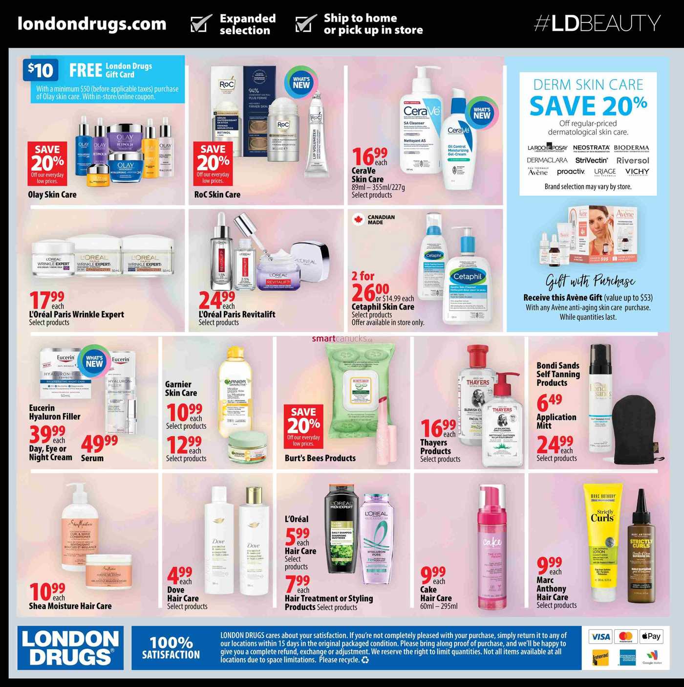 London Drugs Luxury Beauty Event Flyer October 31 to November 12
