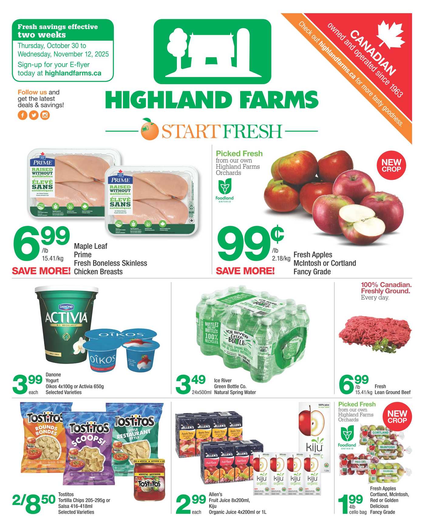 Highland Farms Flyer October 30 to November 5