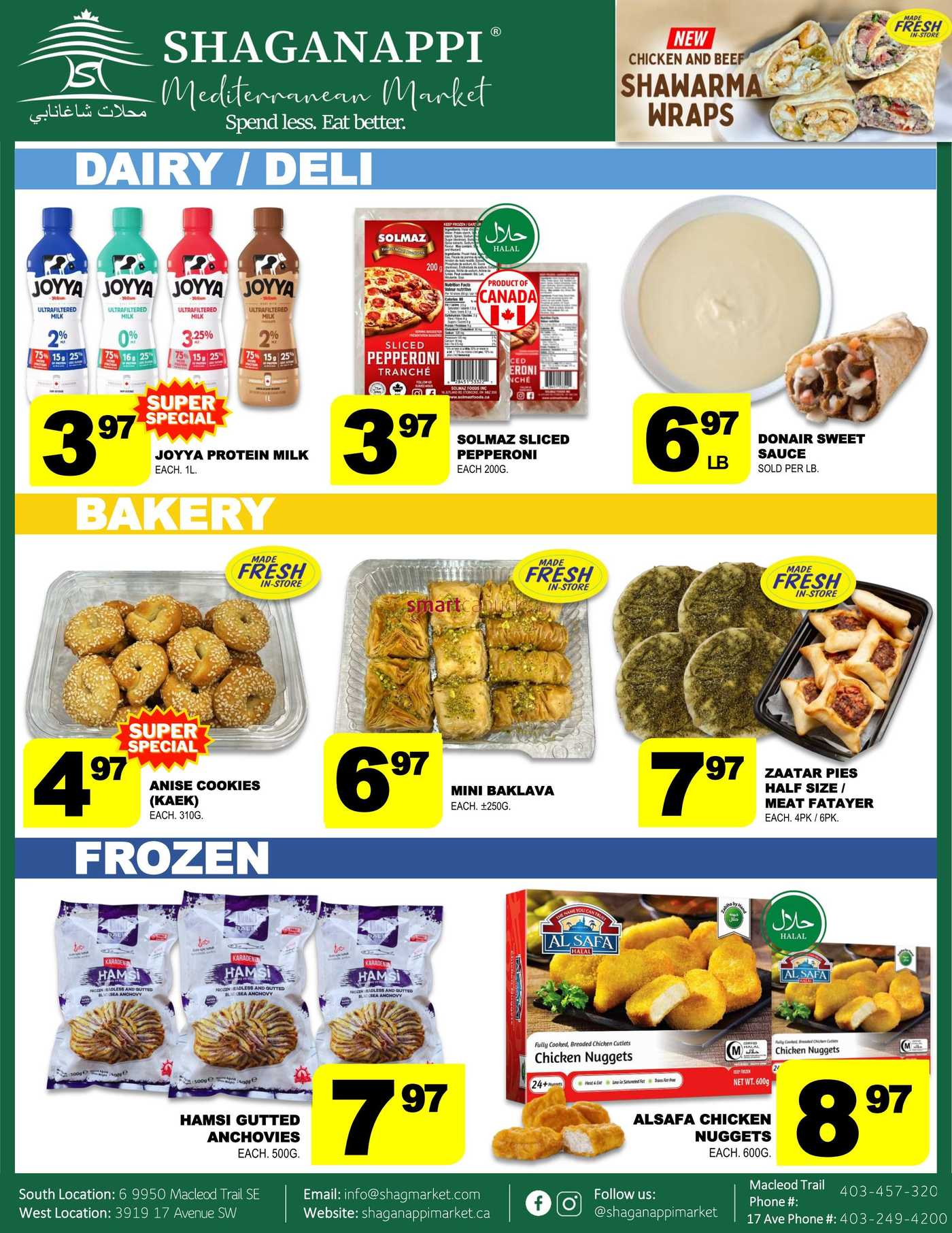 Shaganappi Mediterranean Market Flyer October 30 to November 5
