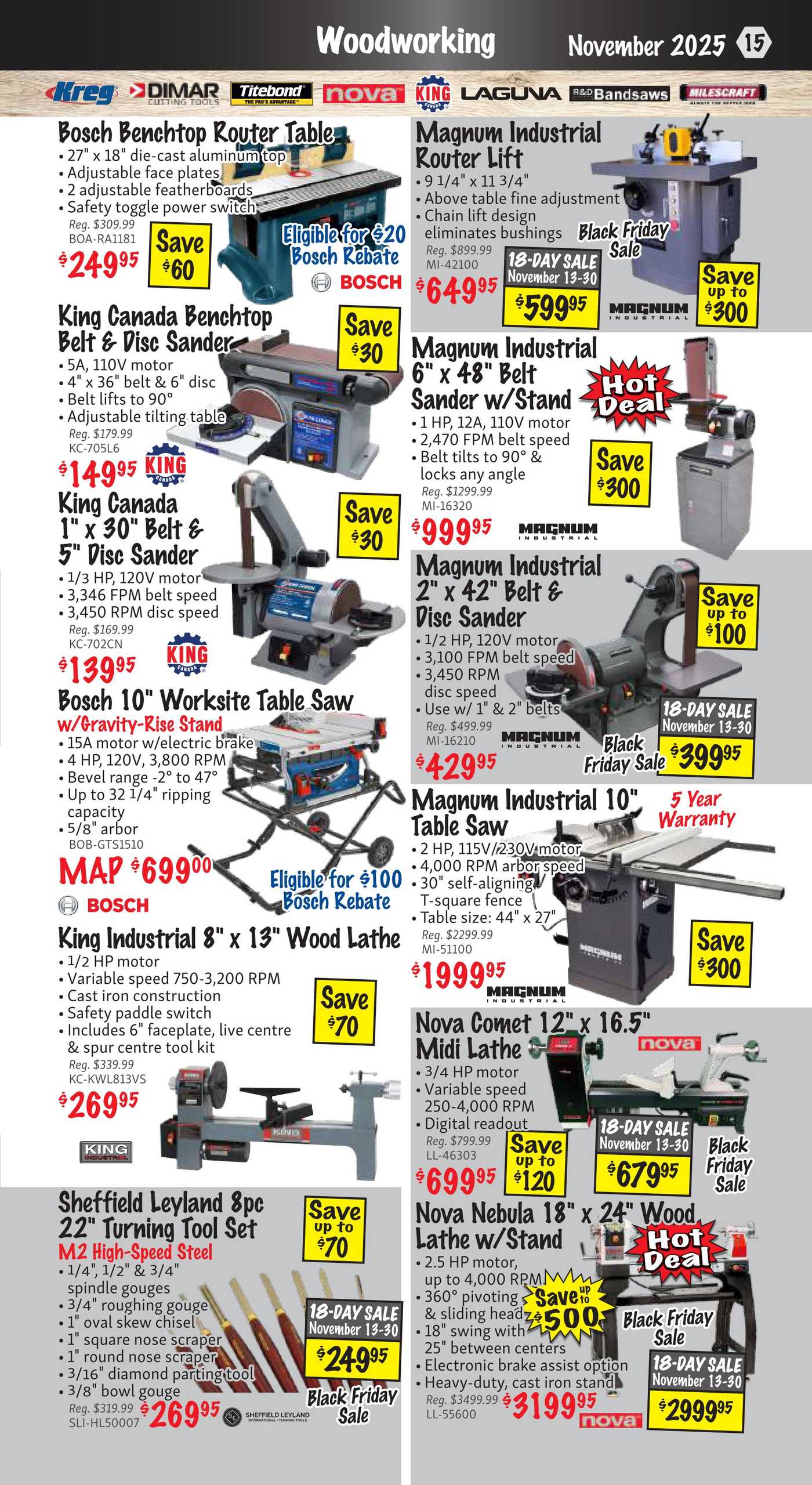 KMS Tools and Equipment Flyer November 1 to 30
