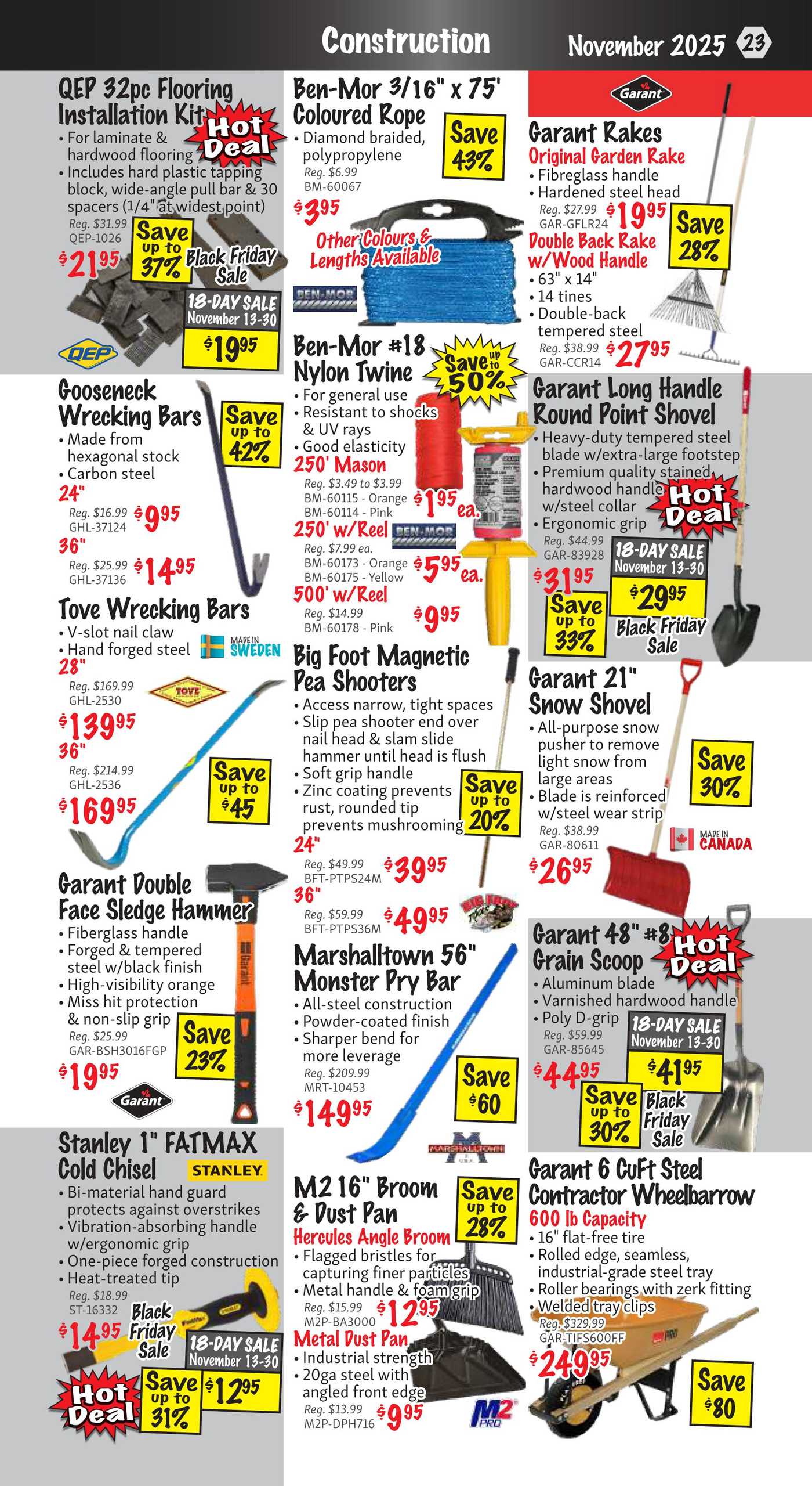 KMS Tools and Equipment Flyer November 1 to 30