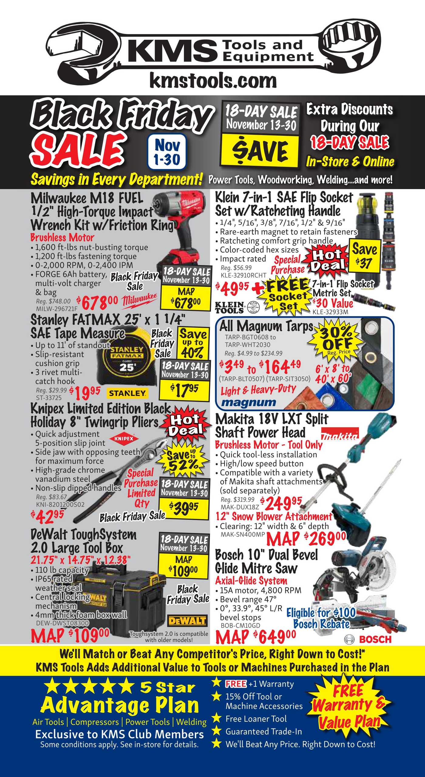 KMS Tools and Equipment Flyer November 1 to 30