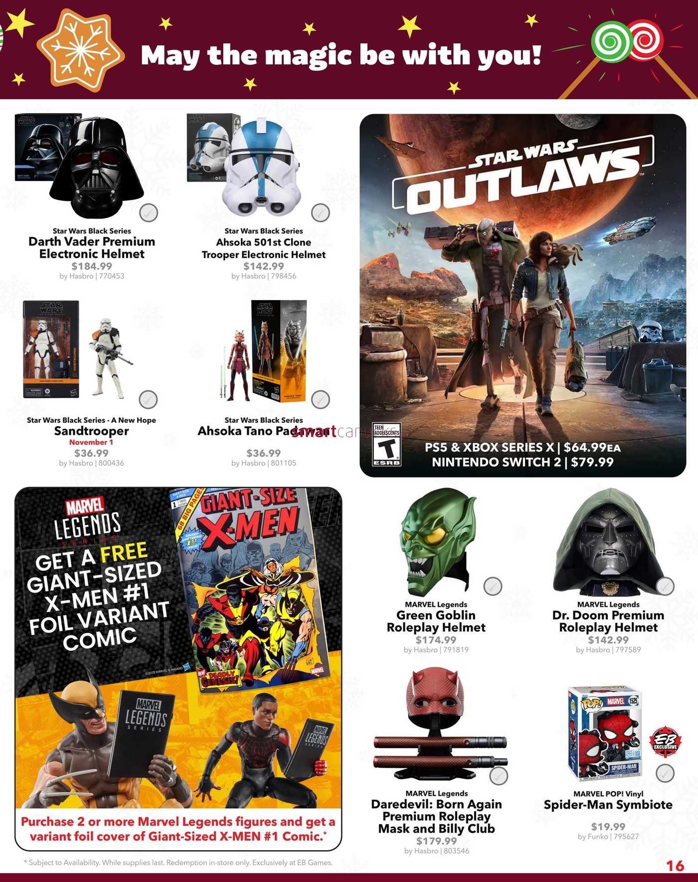 EB Games Gift Guide November 1 to December 24