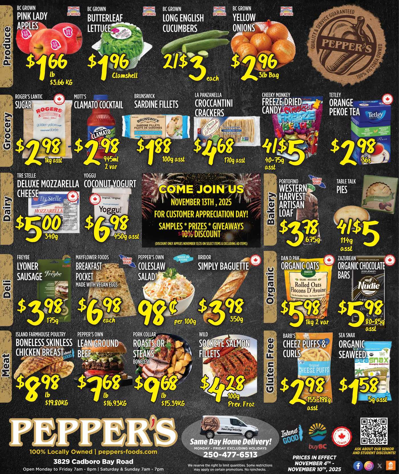 Pepper's Foods Flyer November 4 to 10