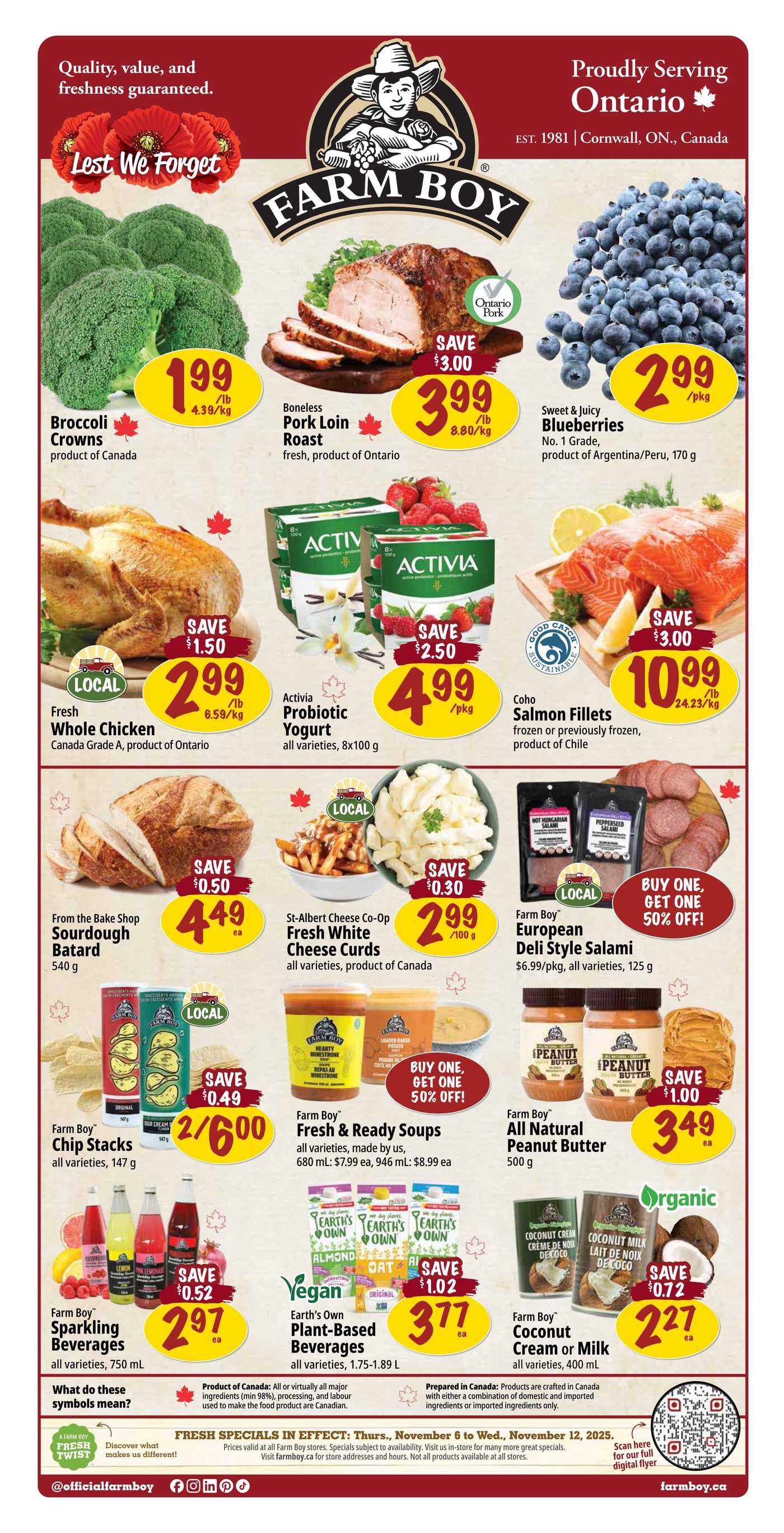 Farm Boy Flyer November 6 to 12