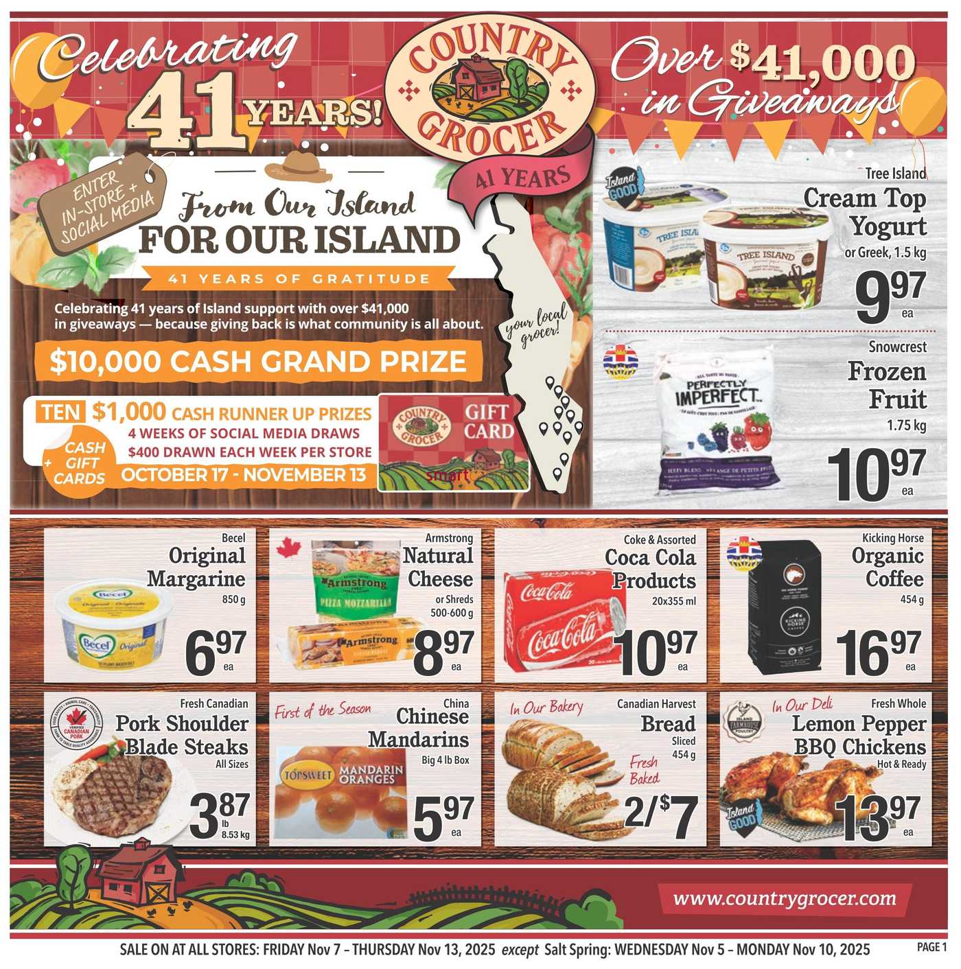 Country Grocer Flyer November 7 to 13