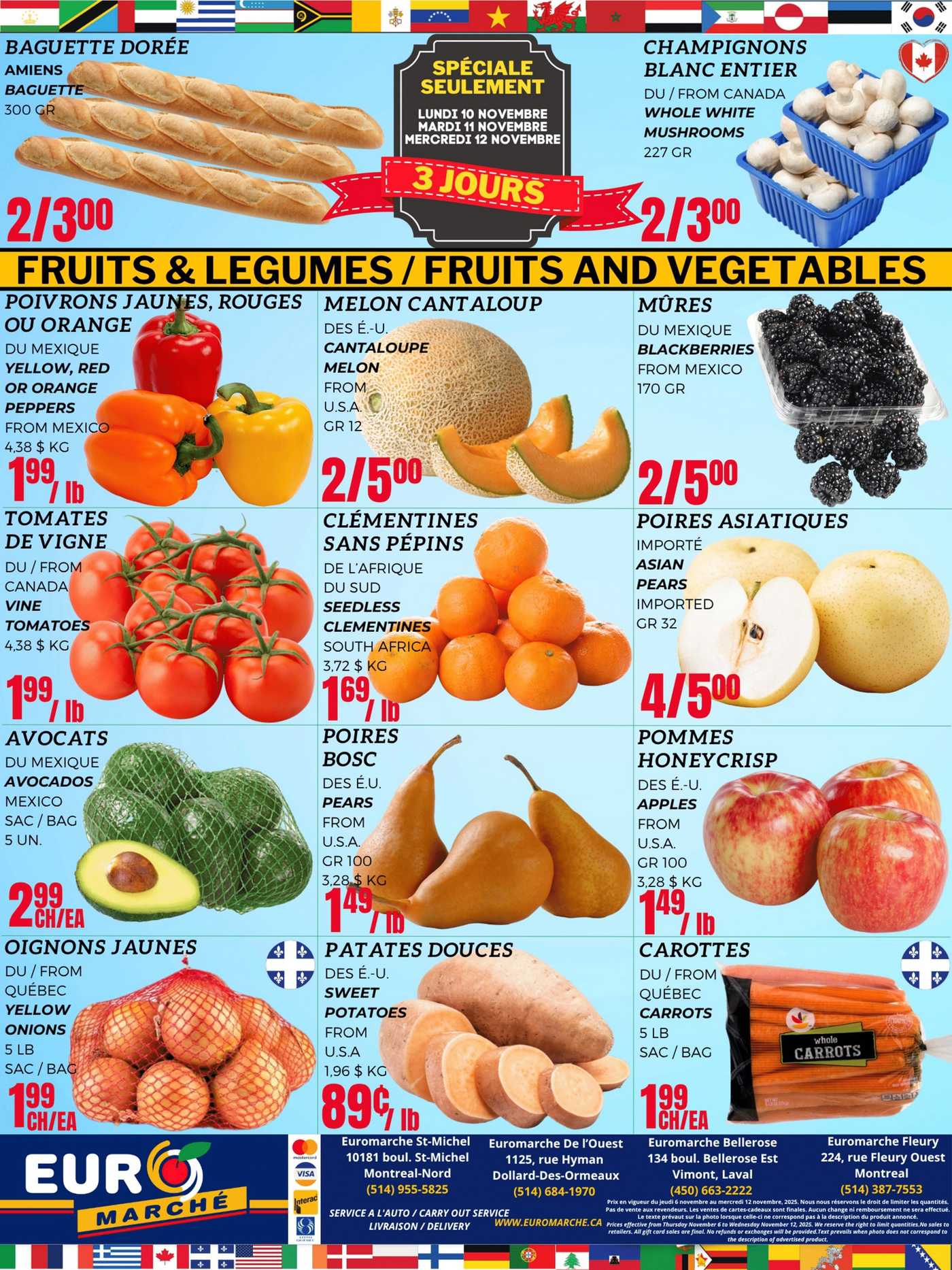 Euro Marche Flyer November 6 to 12