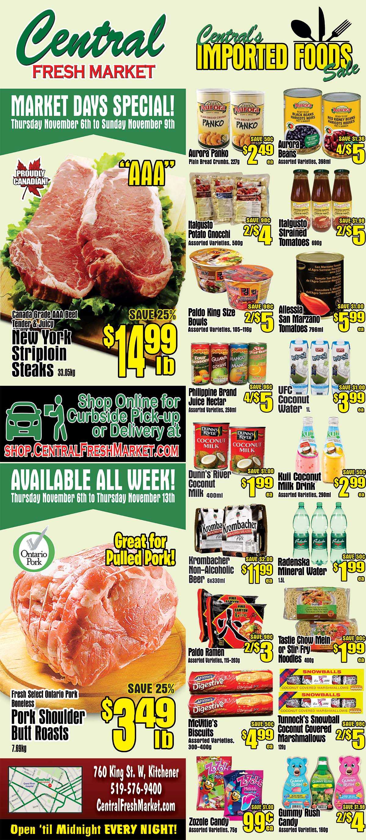 Central Fresh Market Flyer November 6 to 13