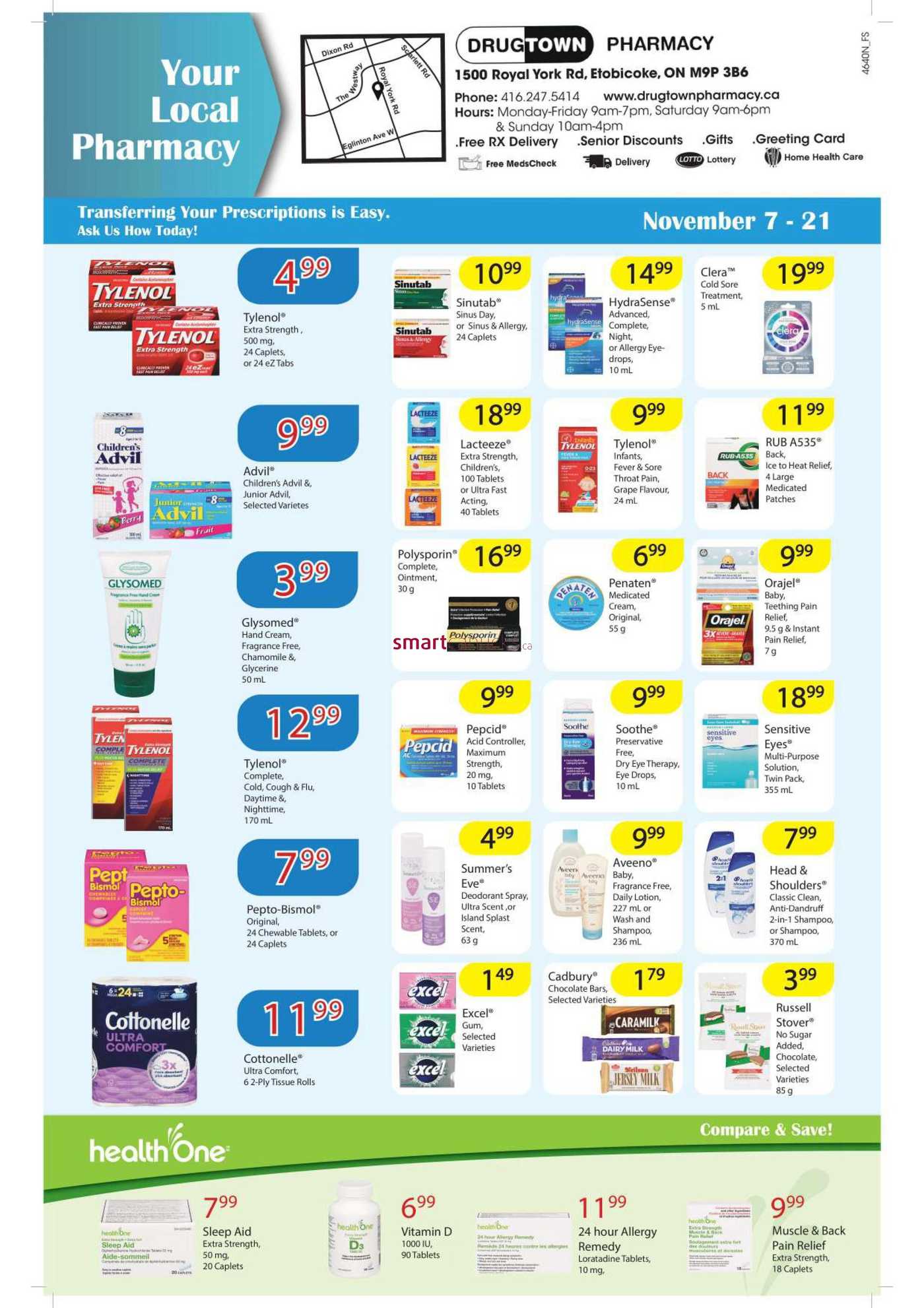 Drug Town Pharmacy Flyer November 7 to 21