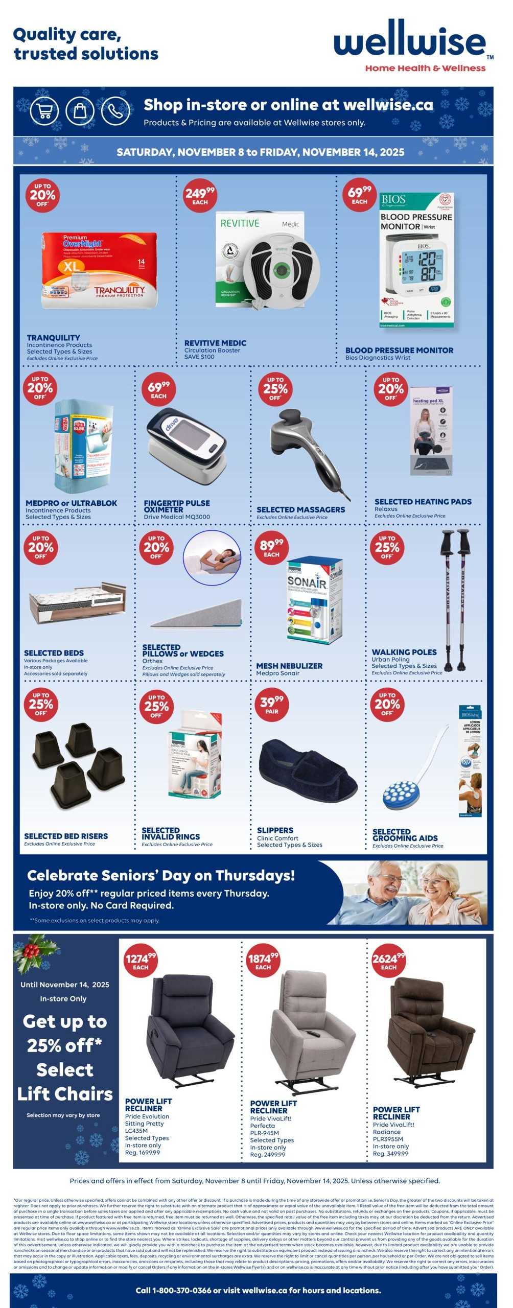 Wellwise By Shoppers Flyer November 8 to 14