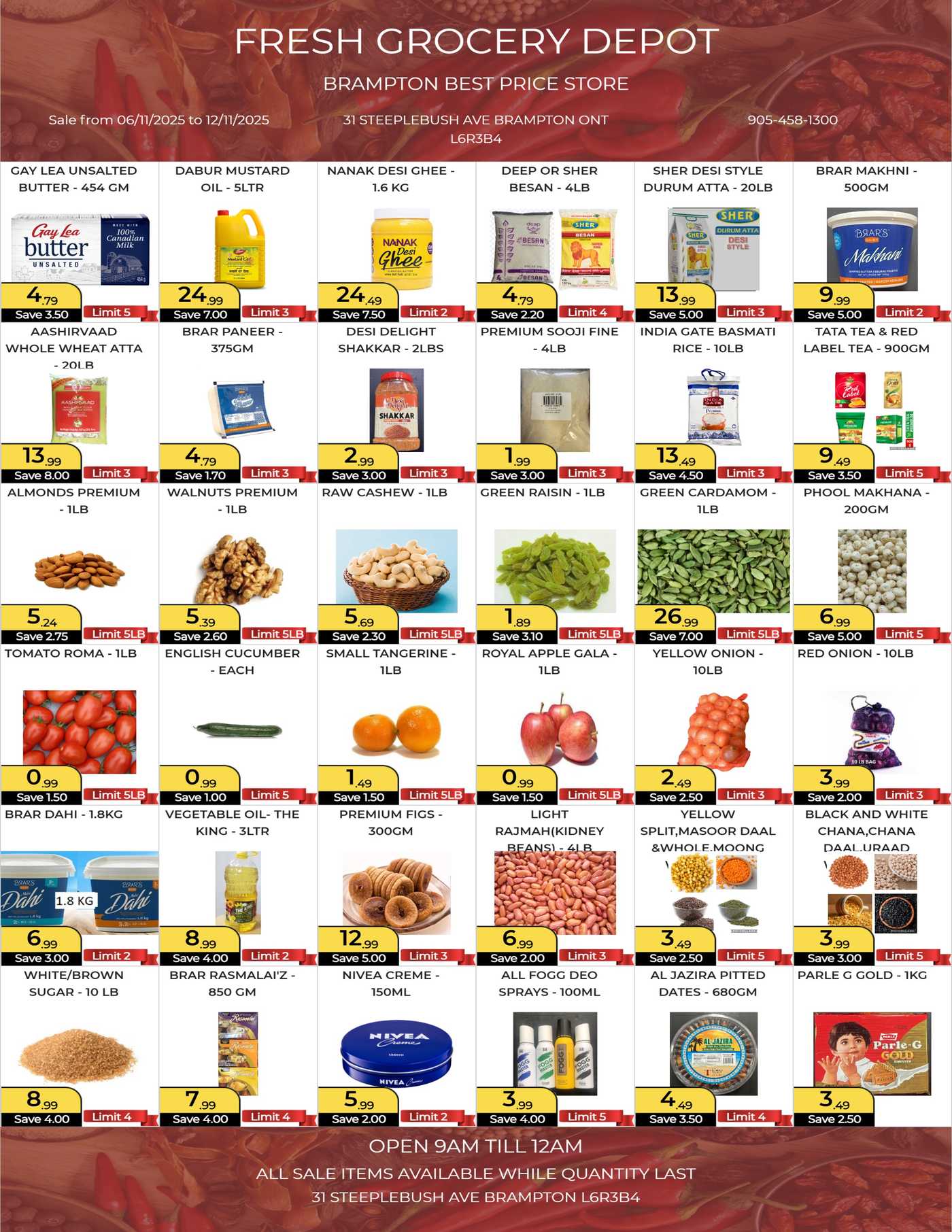 Fresh Grocery Depot Flyer November 6 to 12