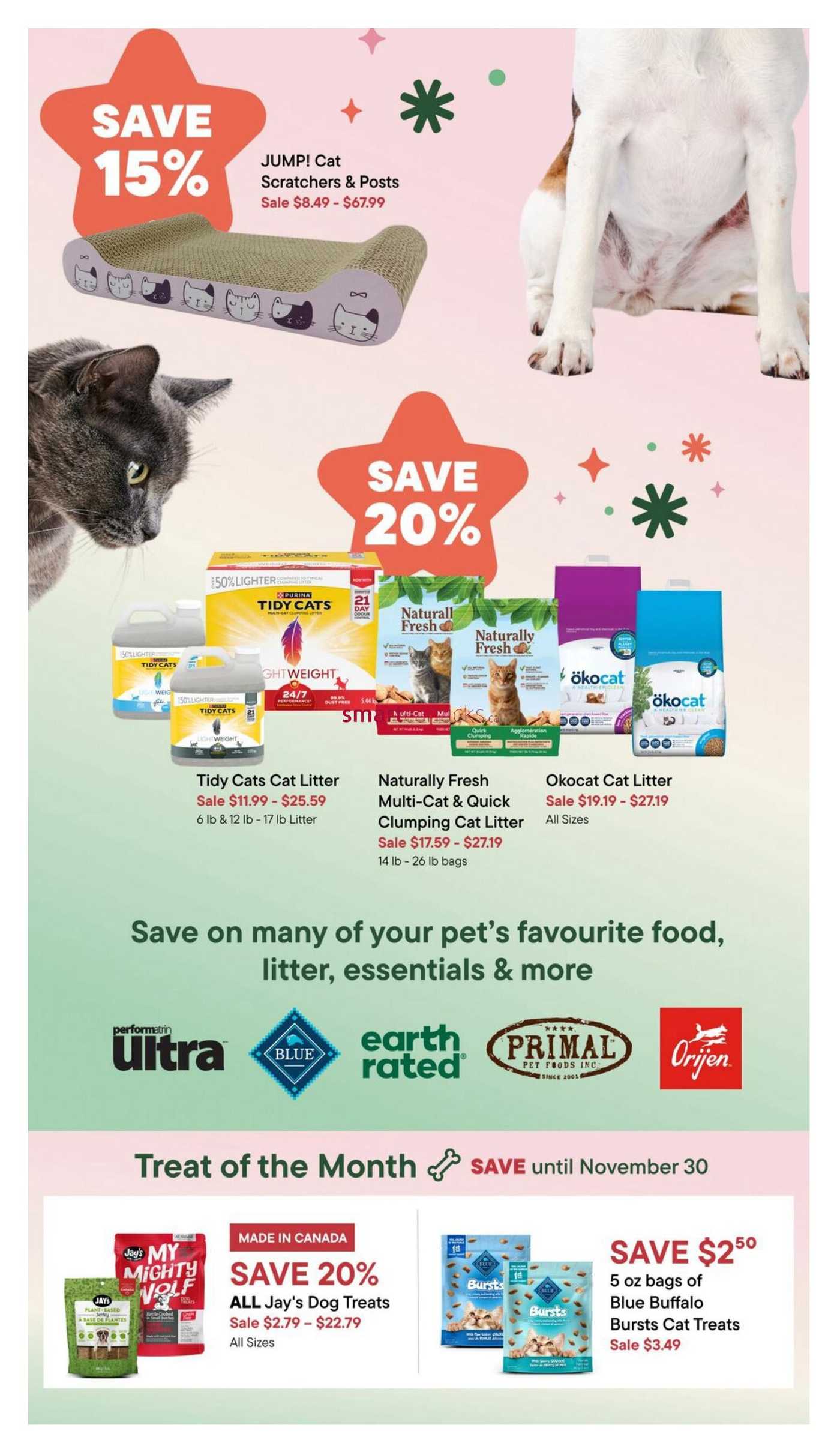 Paulmac's Pets Flyer November 6 to 9