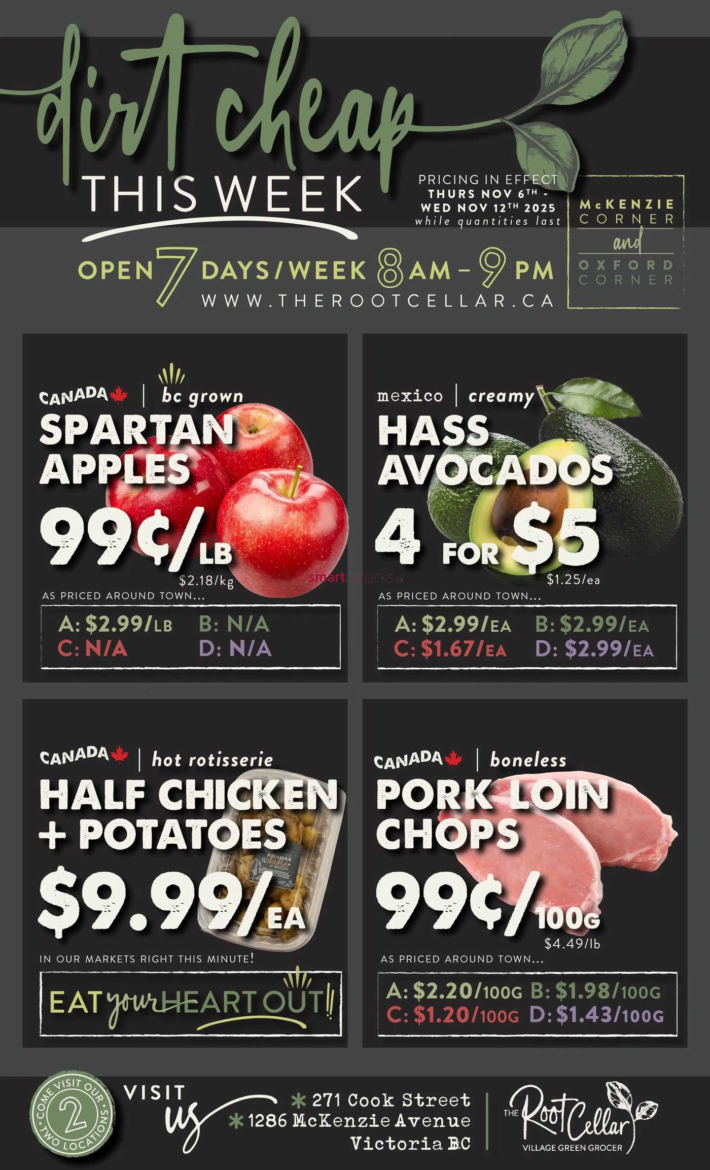 The Root Cellar Flyer November 6 to 12