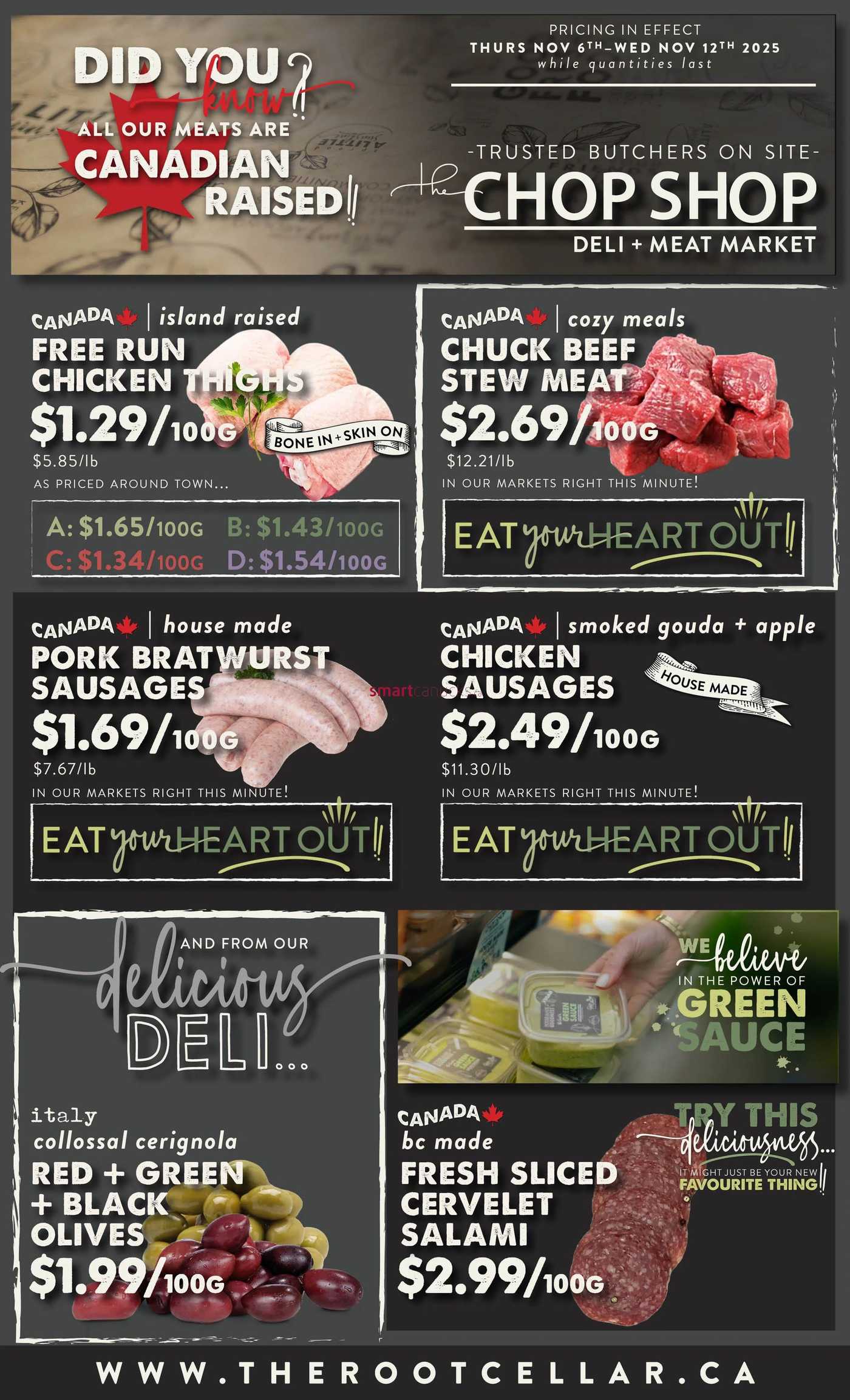 The Root Cellar Flyer November 6 to 12