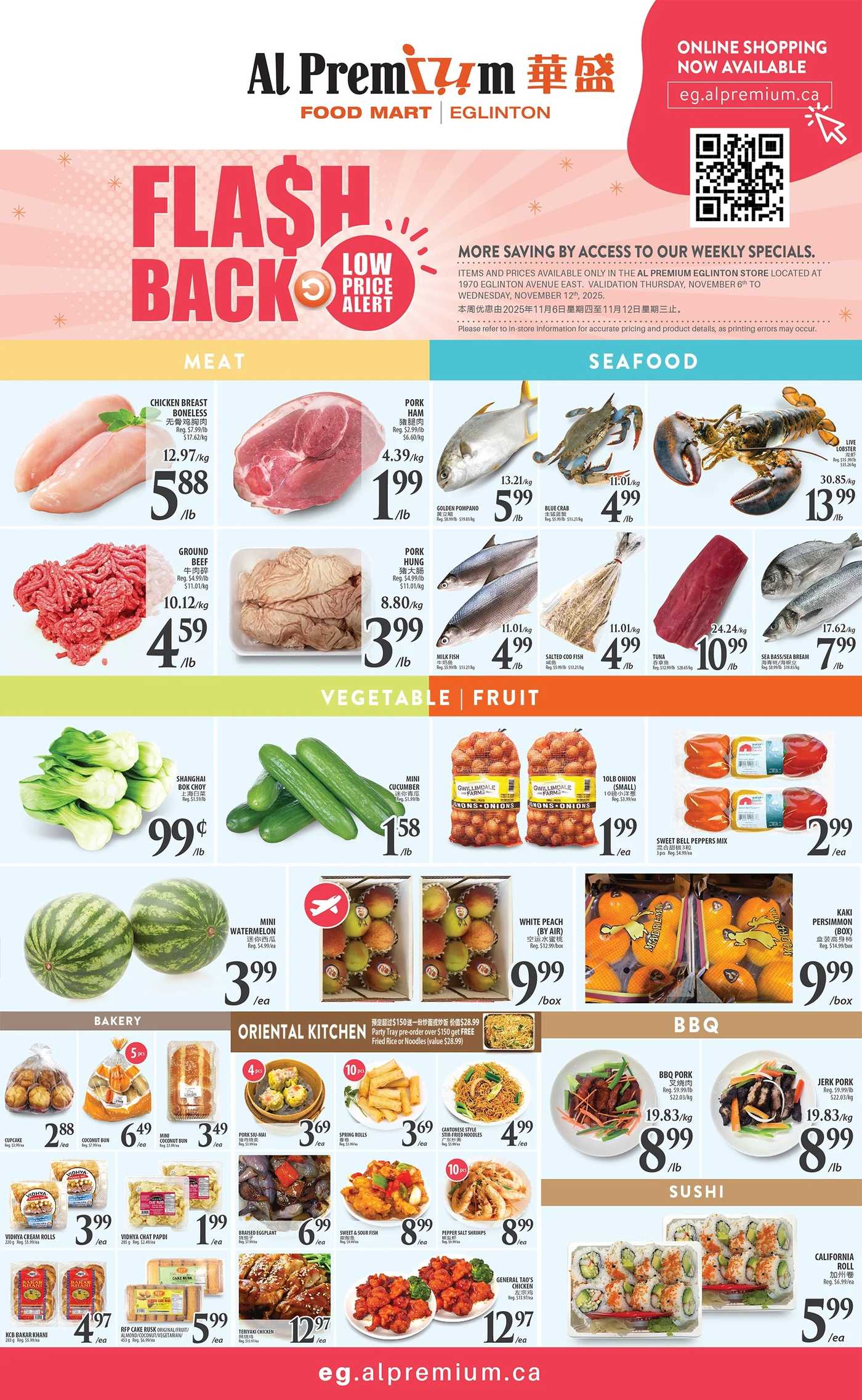 Al Premium Food Mart (Eglinton Ave.) Flyer November 6 to 12