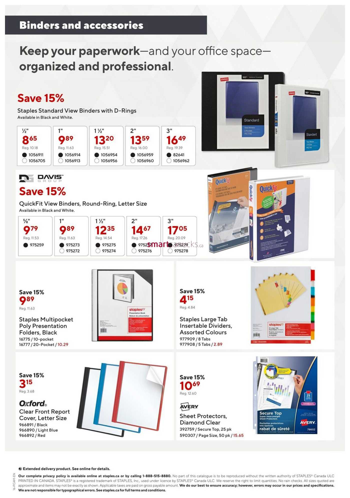 Staples Preferred Flyer November 7 to 20