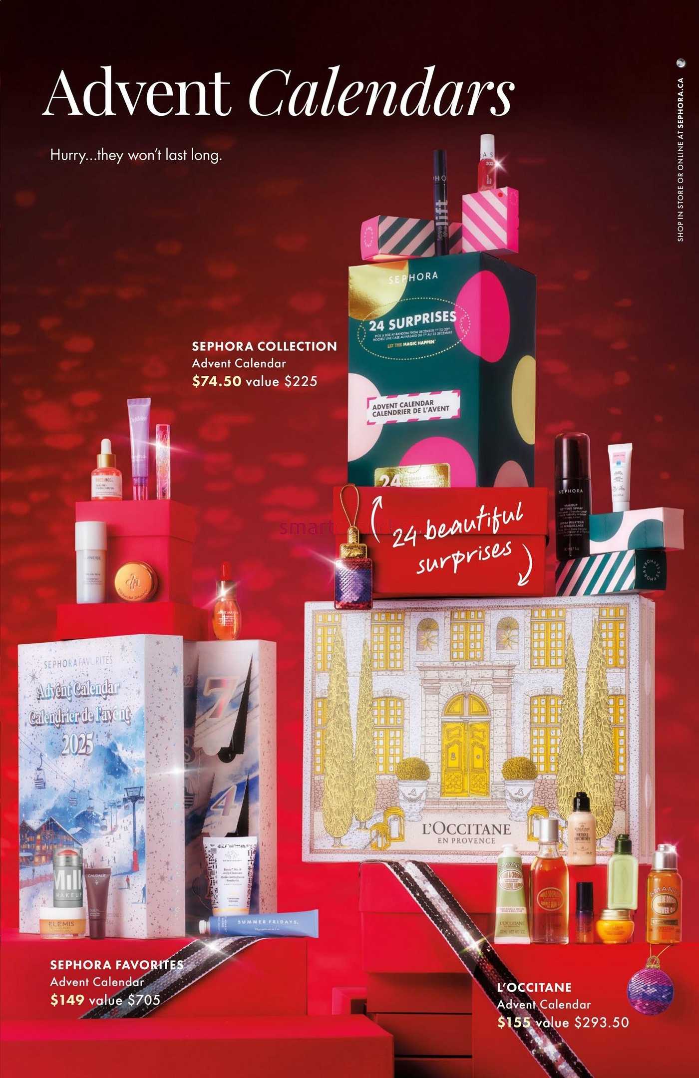 Sephora 2025 Holiday Gift Guide November 11 to December 24