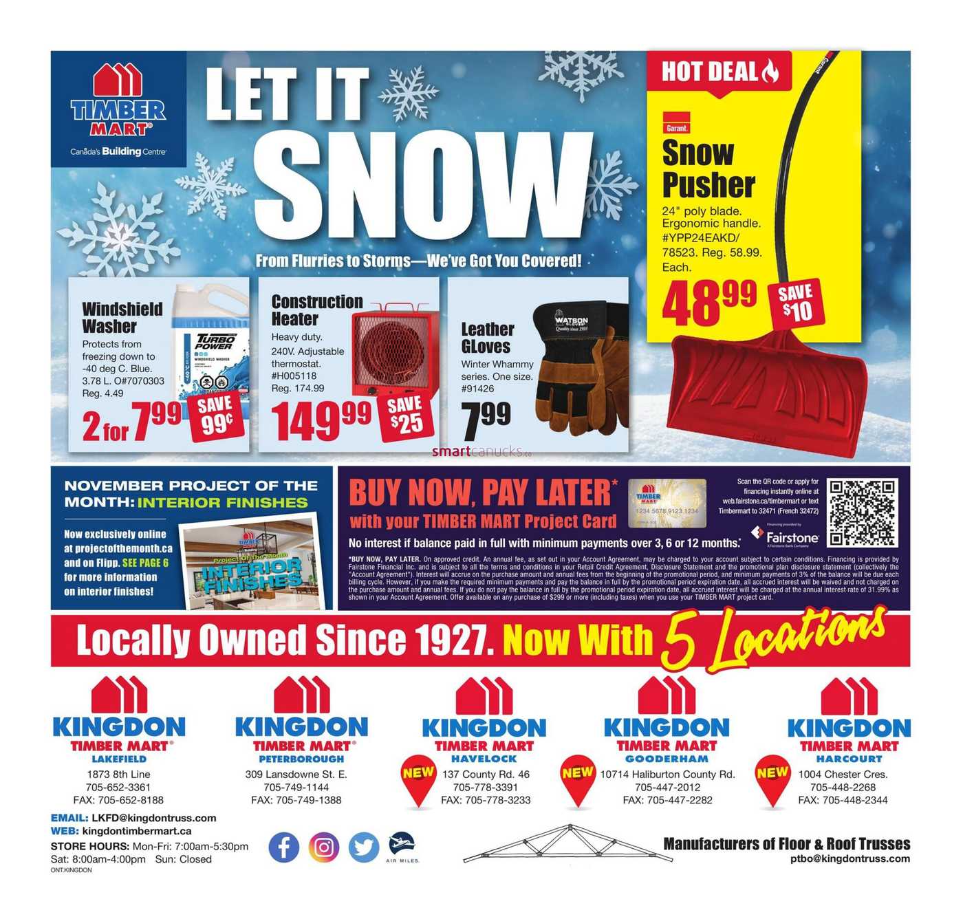 Timber Mart Flyer November 12 to 25