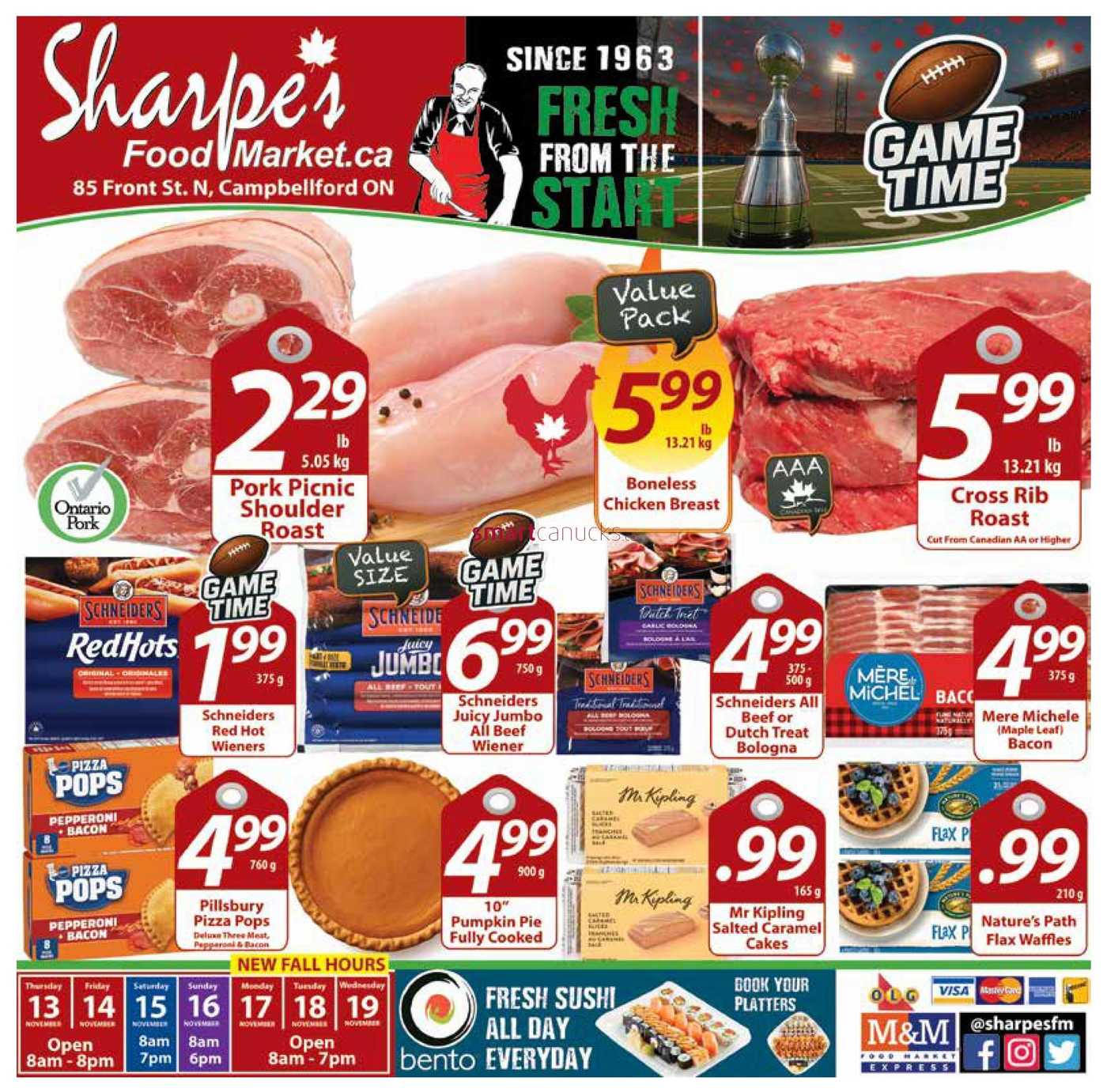 Sharpe's Food Market Flyer November 13 to 19