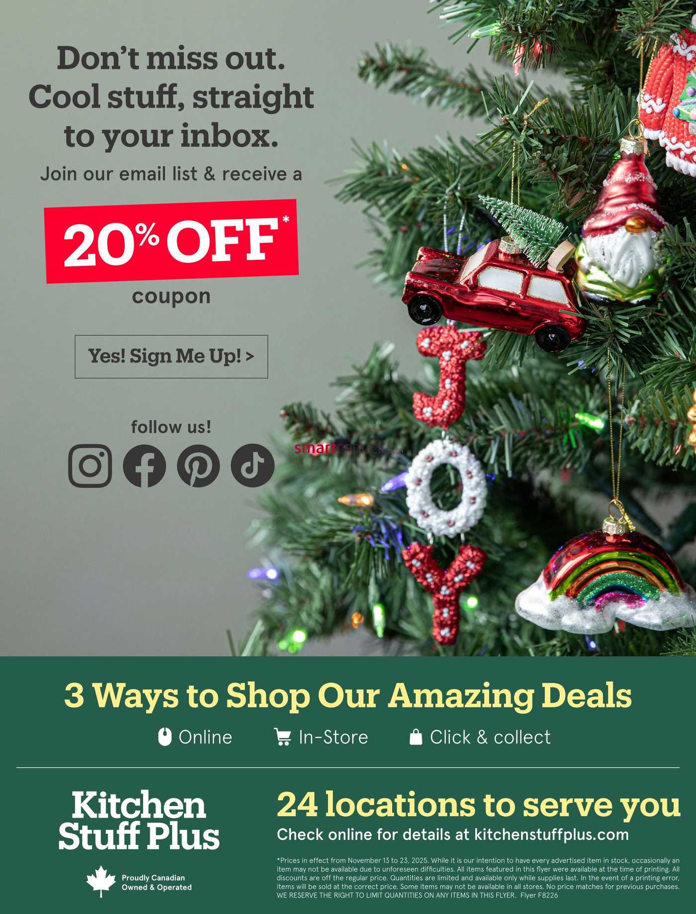 Kitchen Stuff Plus Flyer November 13 to 23