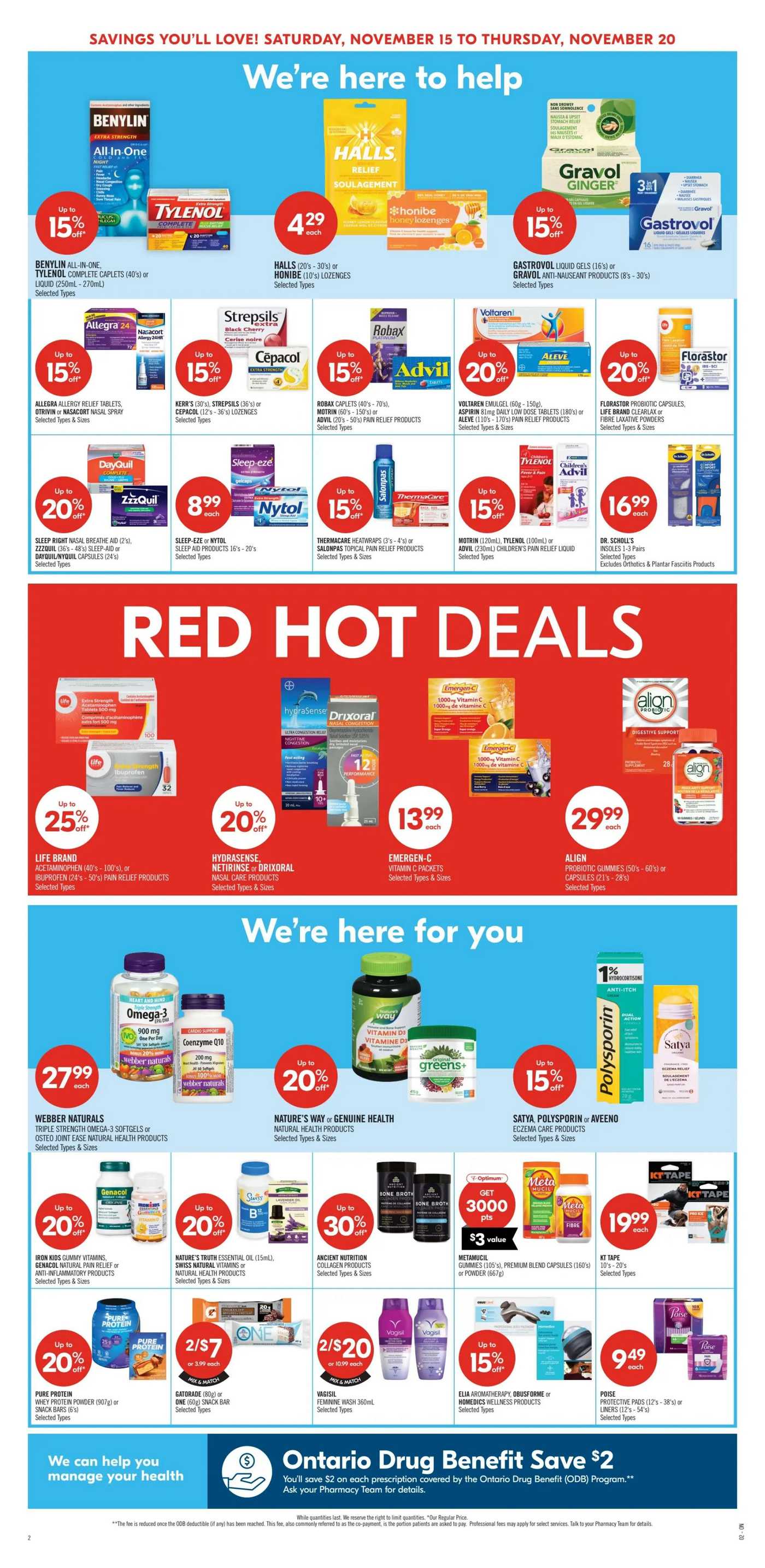 Shoppers Drug Mart (ON) Flyer November 15 to 20