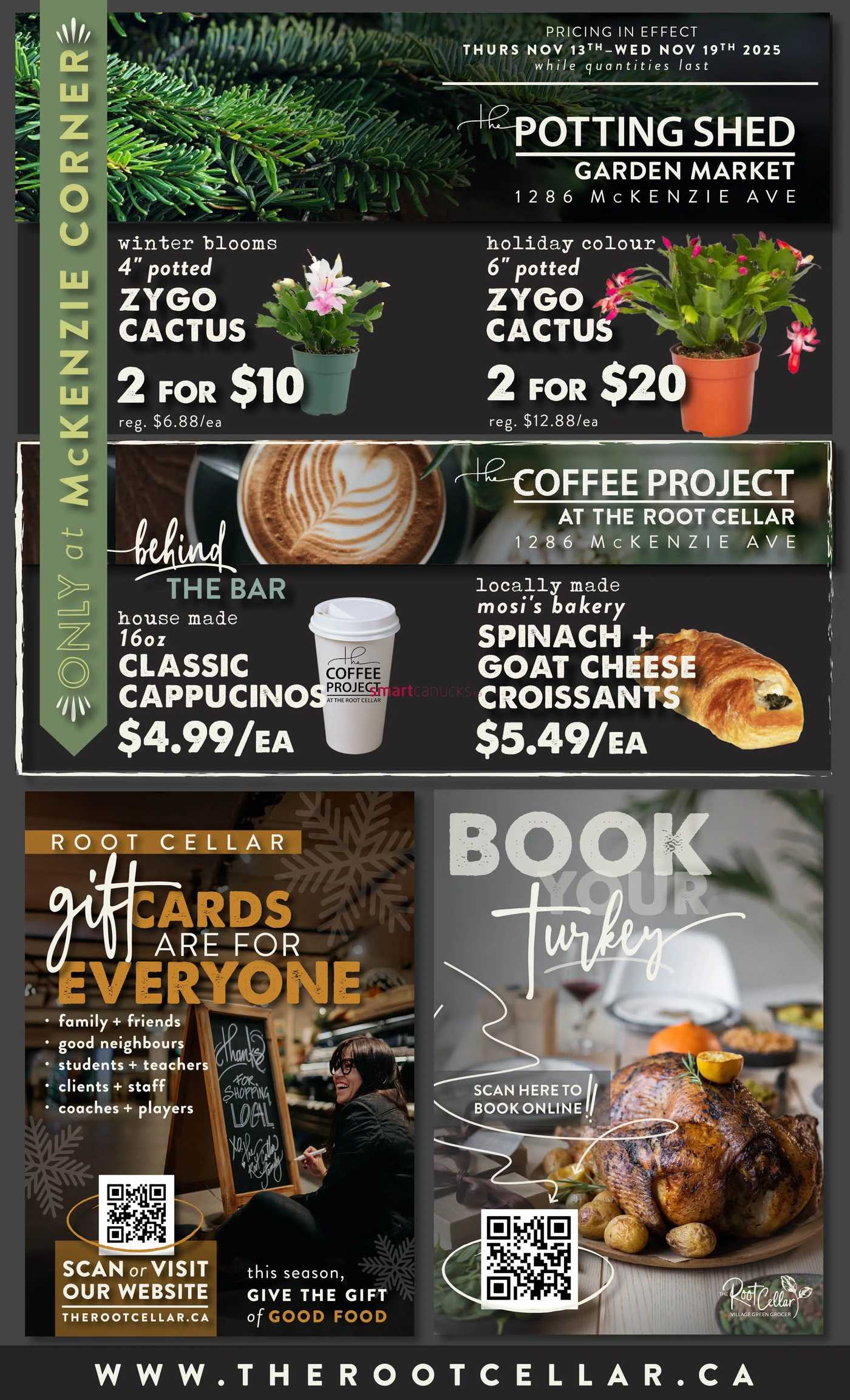 The Root Cellar Flyer November 13 to 19