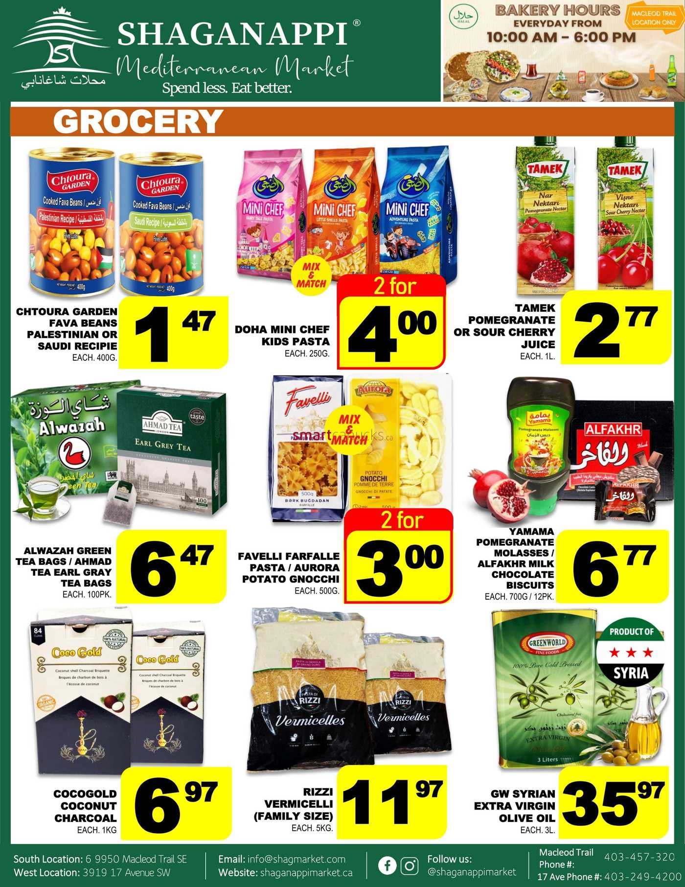 Shaganappi Mediterranean Market Flyer November 13 to 19