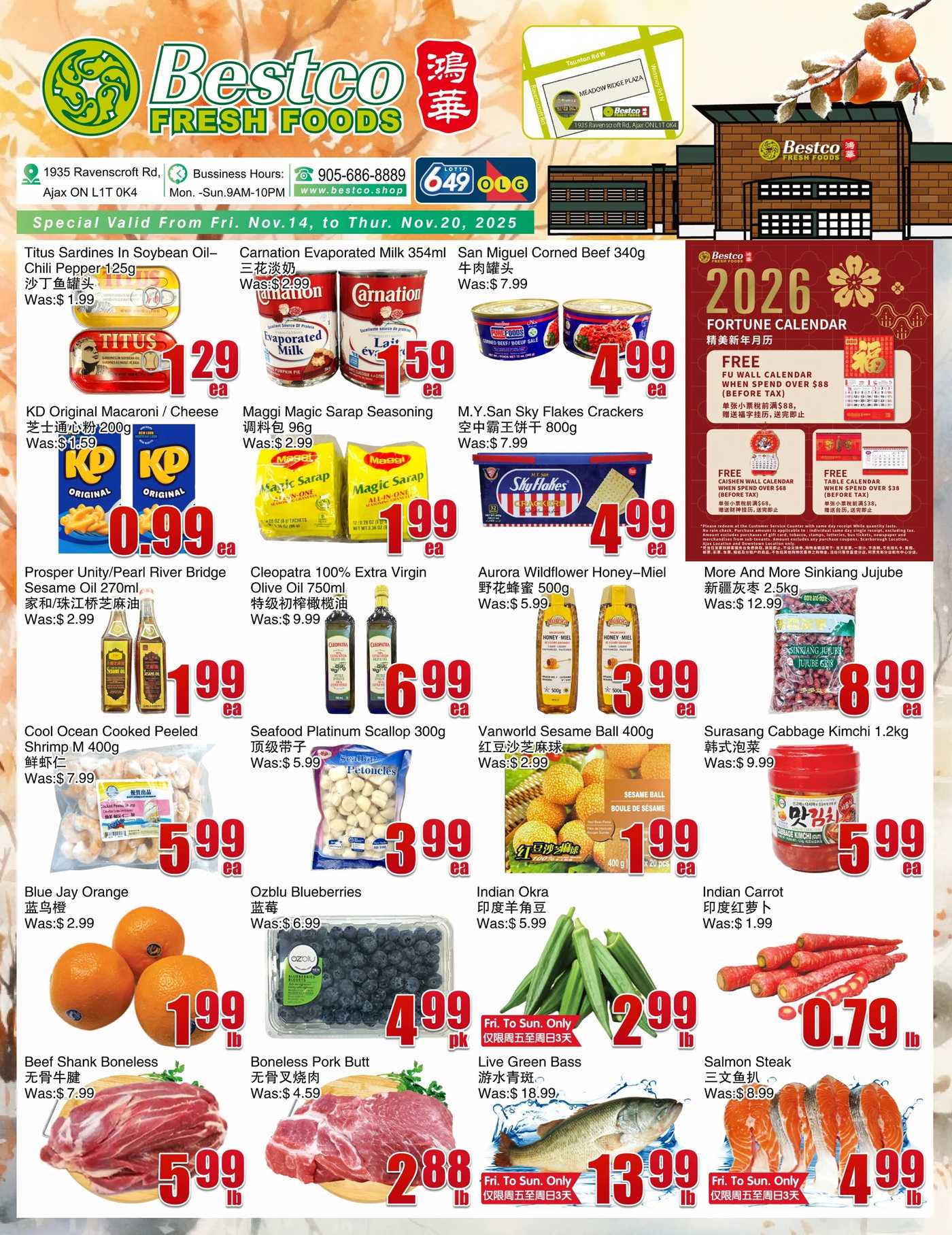 BestCo Food Mart (Ajax) Flyer November 14 to 20