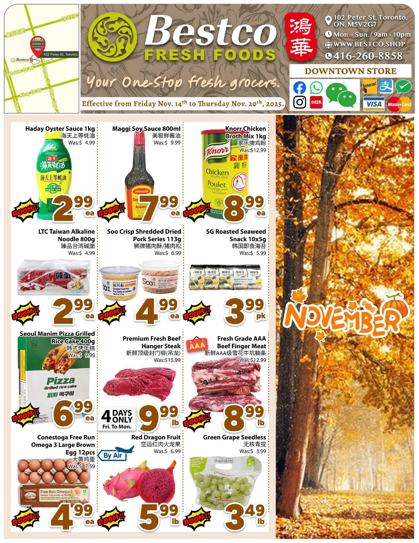 BestCo Food Mart (Downtown Toronto) Flyer November 14 to 20
