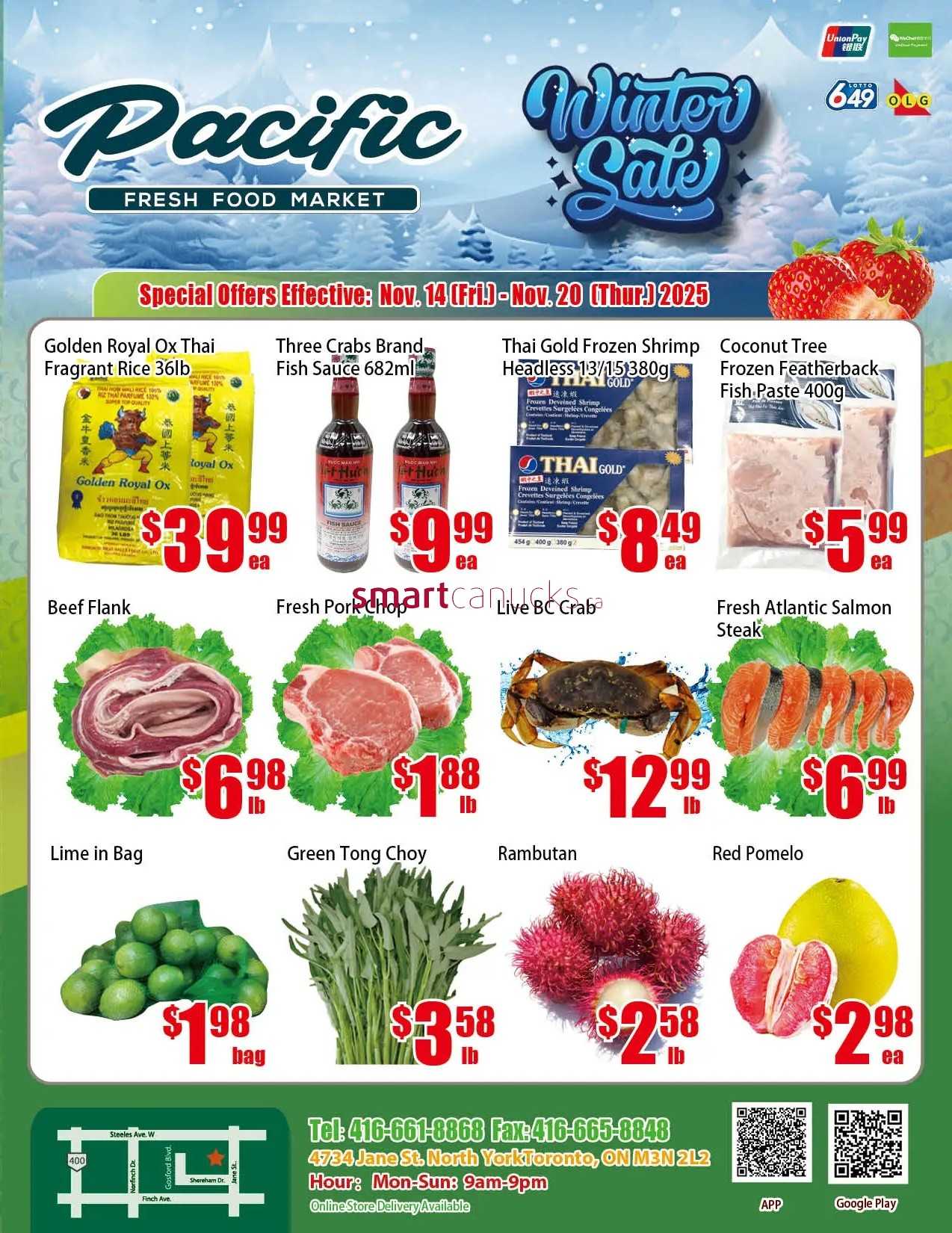 Pacific Fresh Food Market (North York) Flyer November 14 to 20