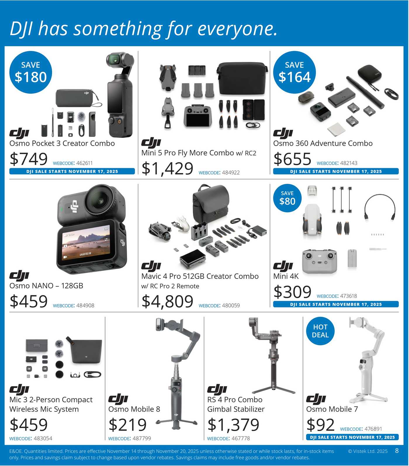 Vistek Flyer November 14 to 20