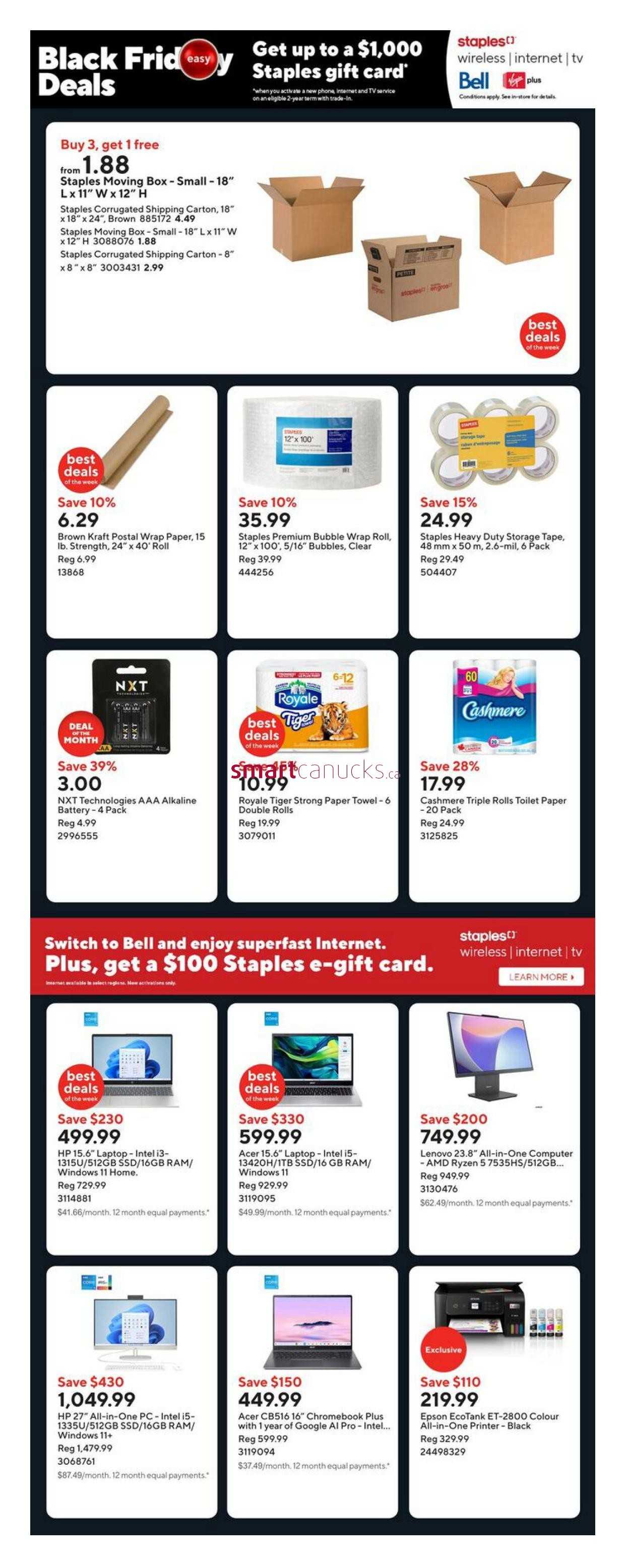 Staples Flyer November 14 to 20