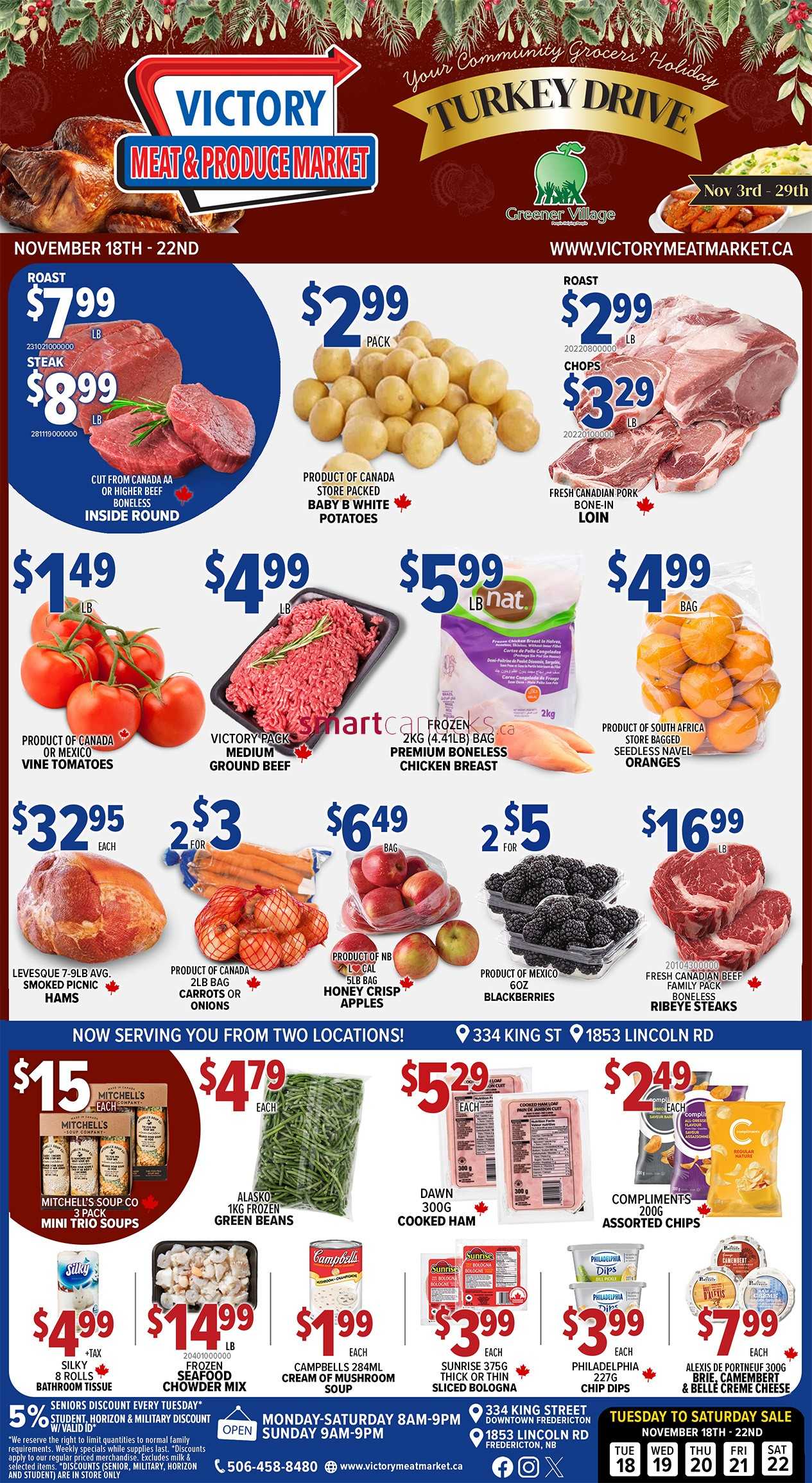 Victory Meat Market Flyer November 18 to 22