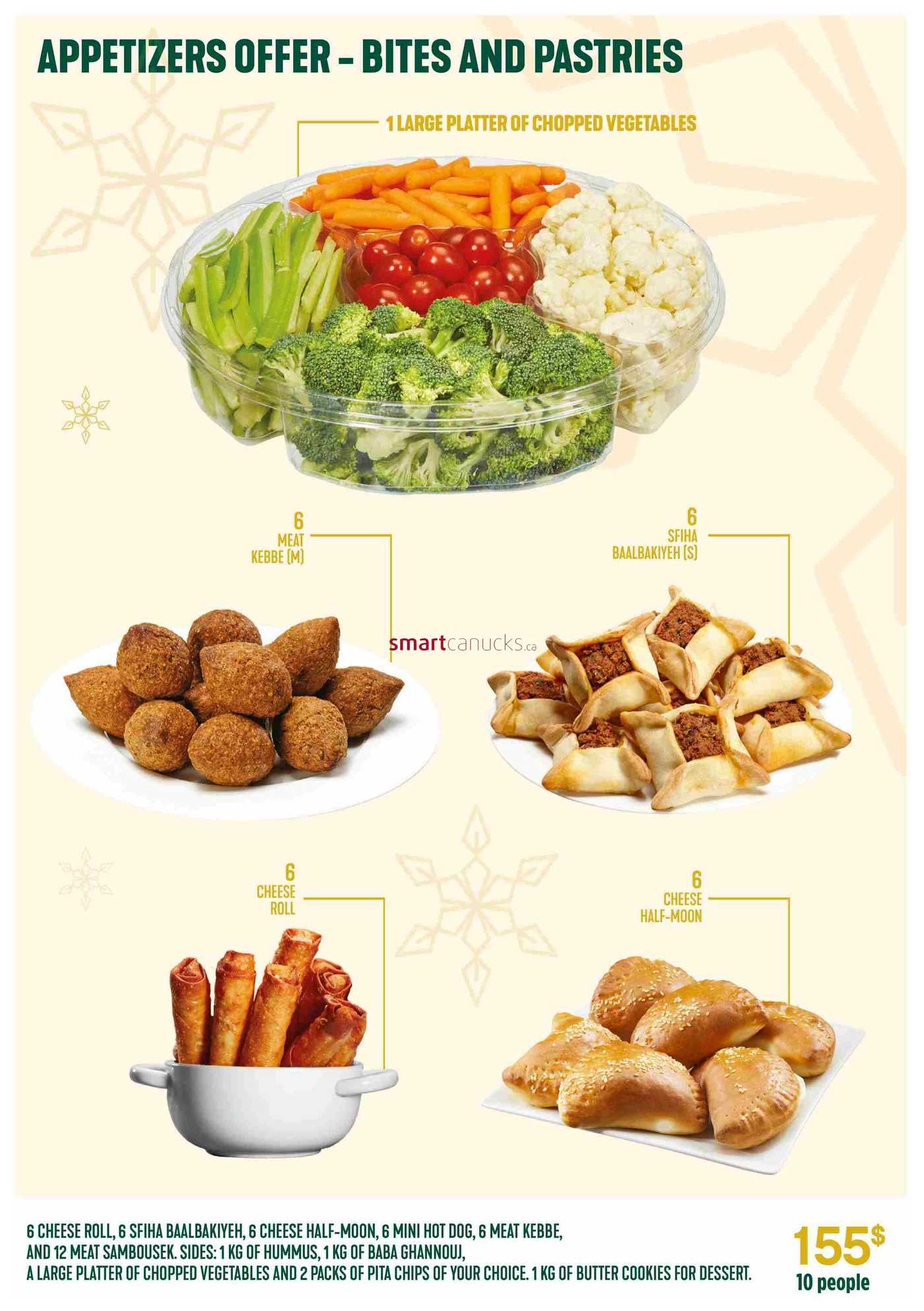 Adonis (ON) Holiday Catering Menu Flyer November 13 to January 7
