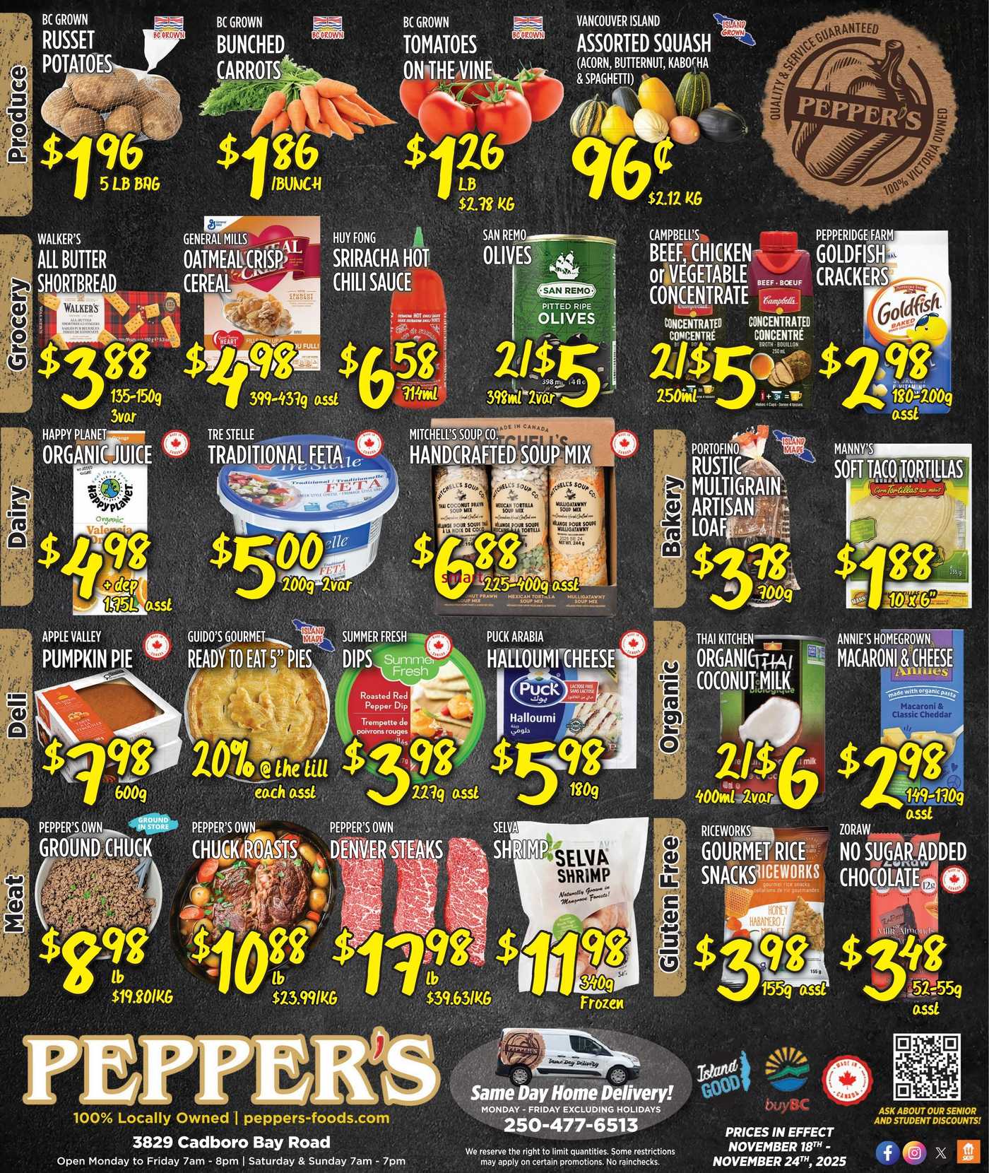 Pepper's Foods Flyer November 18 to 24