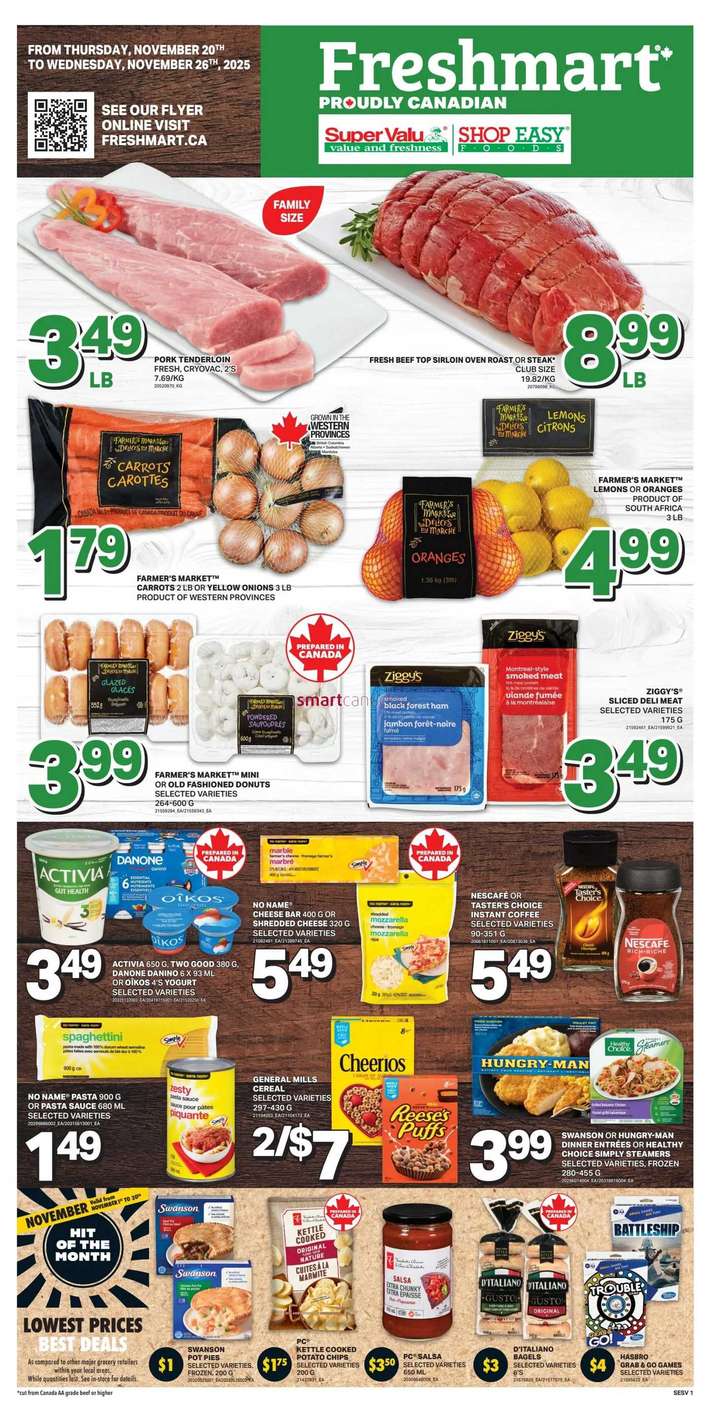 Shop Easy & SuperValu Flyer November 20 to 26