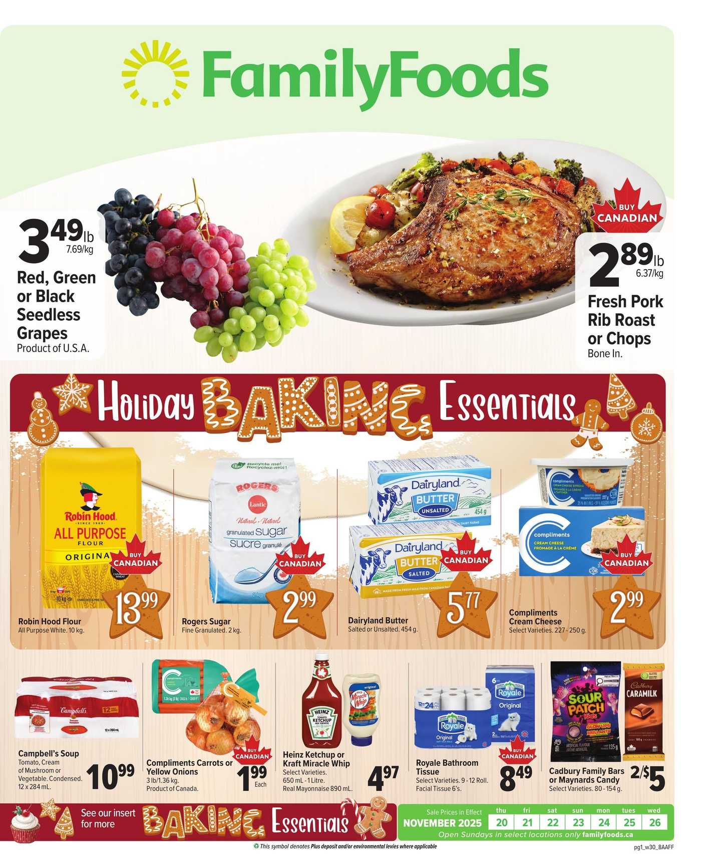 Family Foods Flyer November 20 to 26