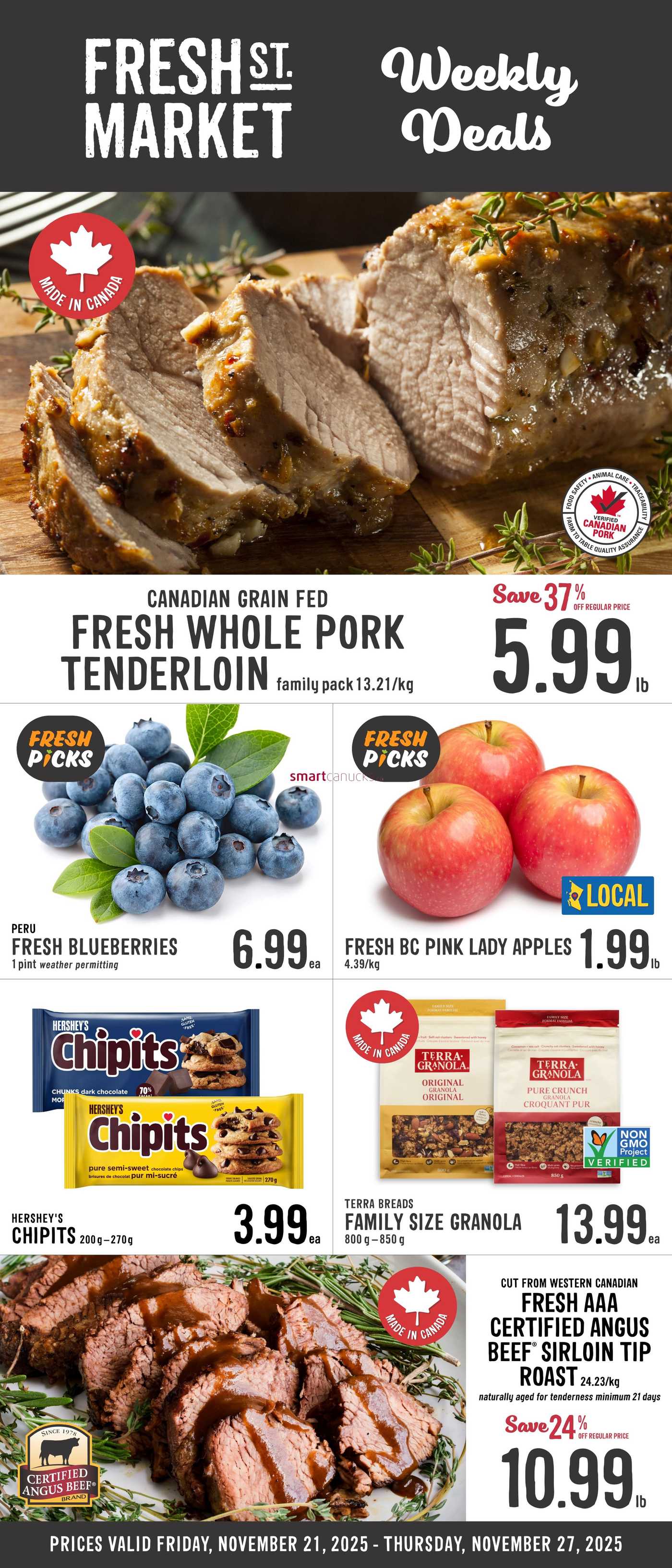Fresh St. Market Flyer November 21 to 27