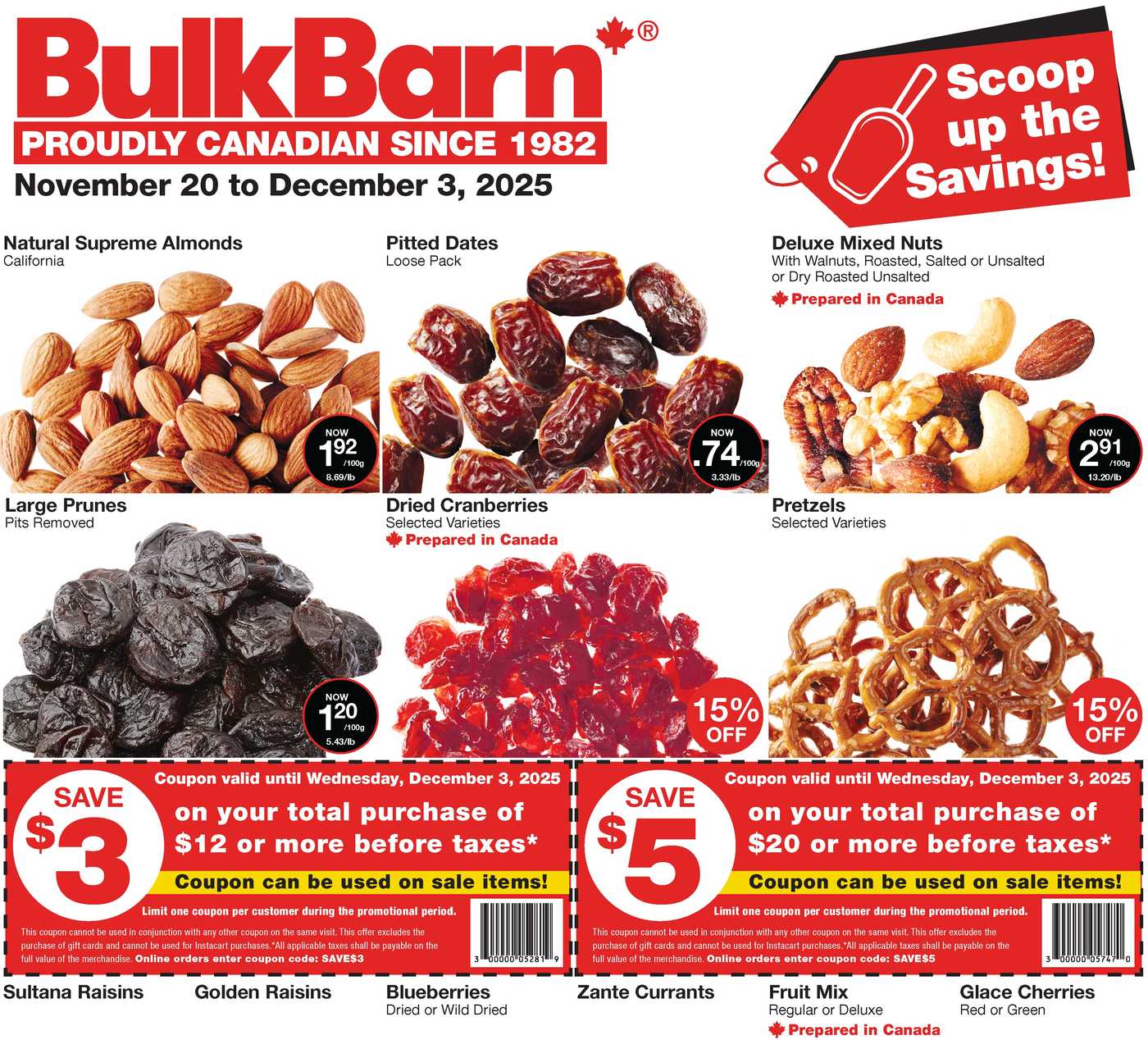 Bulk Barn Flyer November 20 to December 3