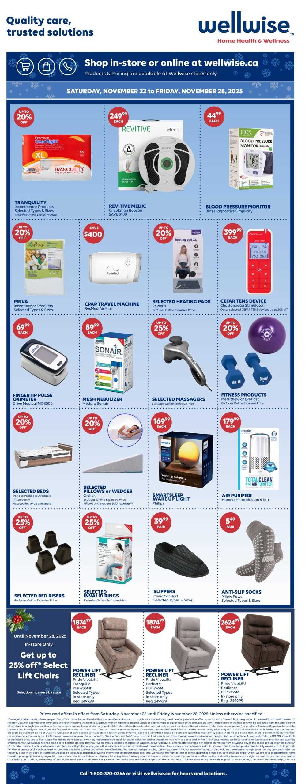 Wellwise By Shoppers Flyer November 22 to 28